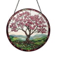 Stylized Bloom Tree Stained Glass Style Suncatcher – Decorative Window ...