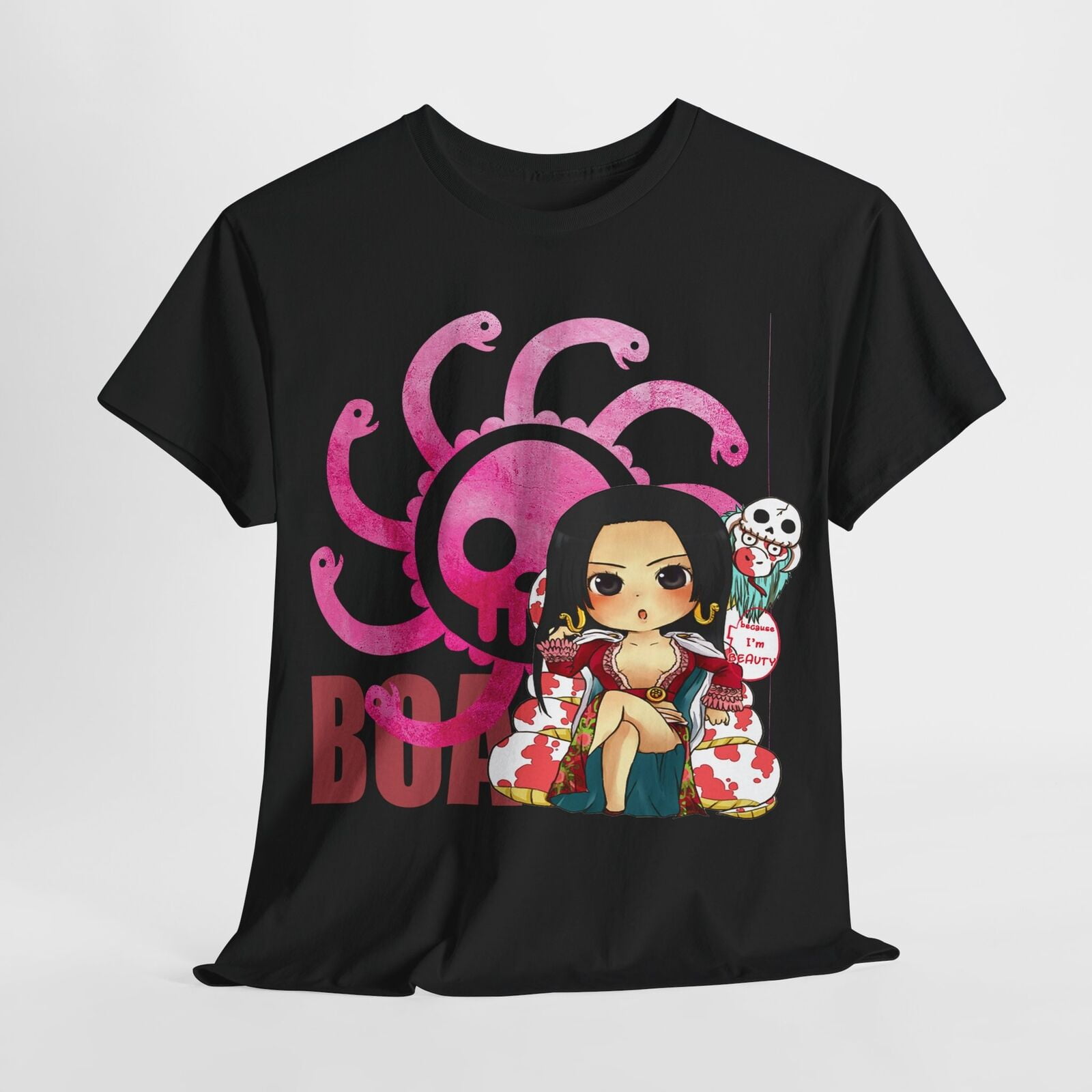 Stylized Boa Hancock Chibi T-Shirt for Men Bold Graphic Tee, Anime ...