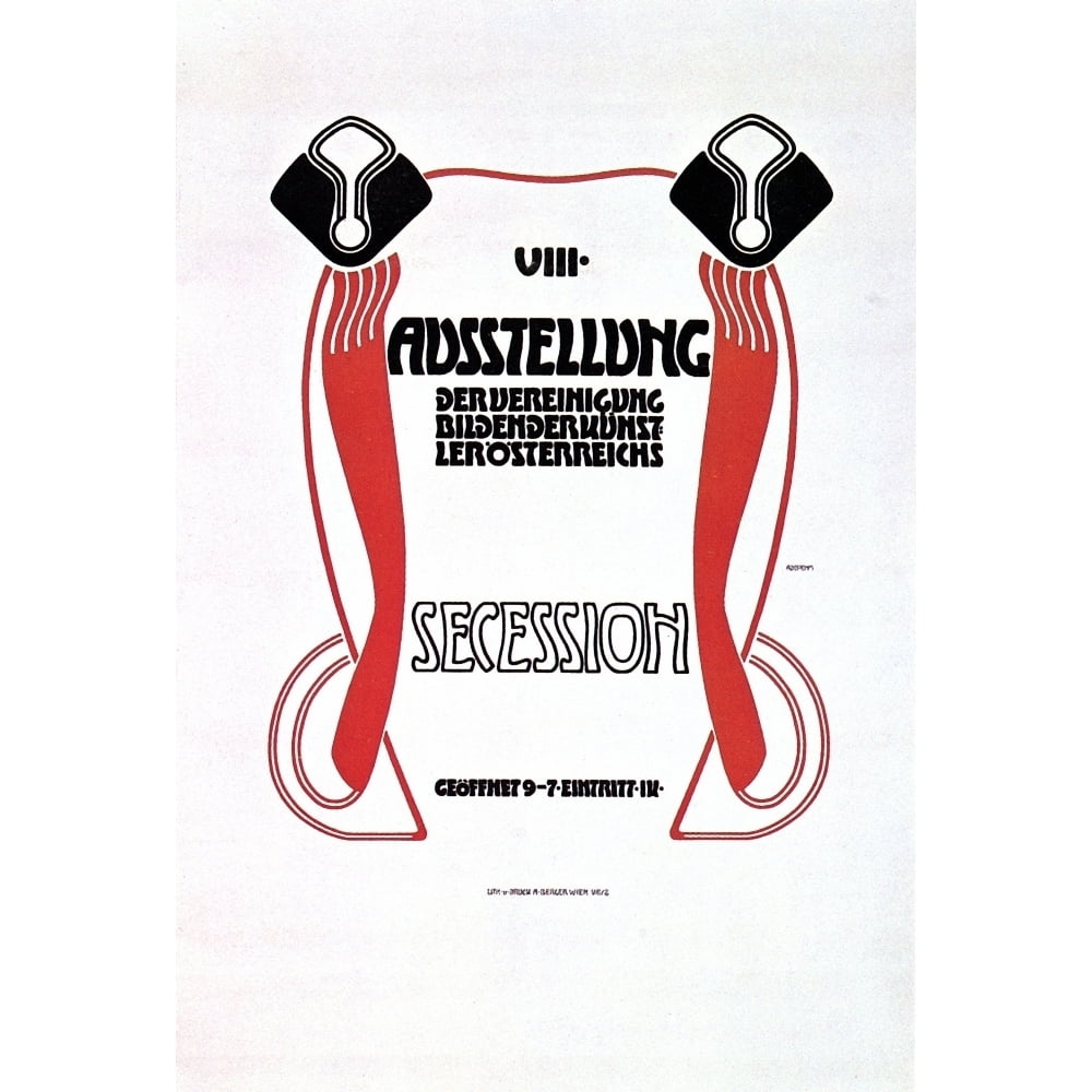 Secessionist Austrian Exhibition Poster Print by Adolph Bohm - Walmart.com
