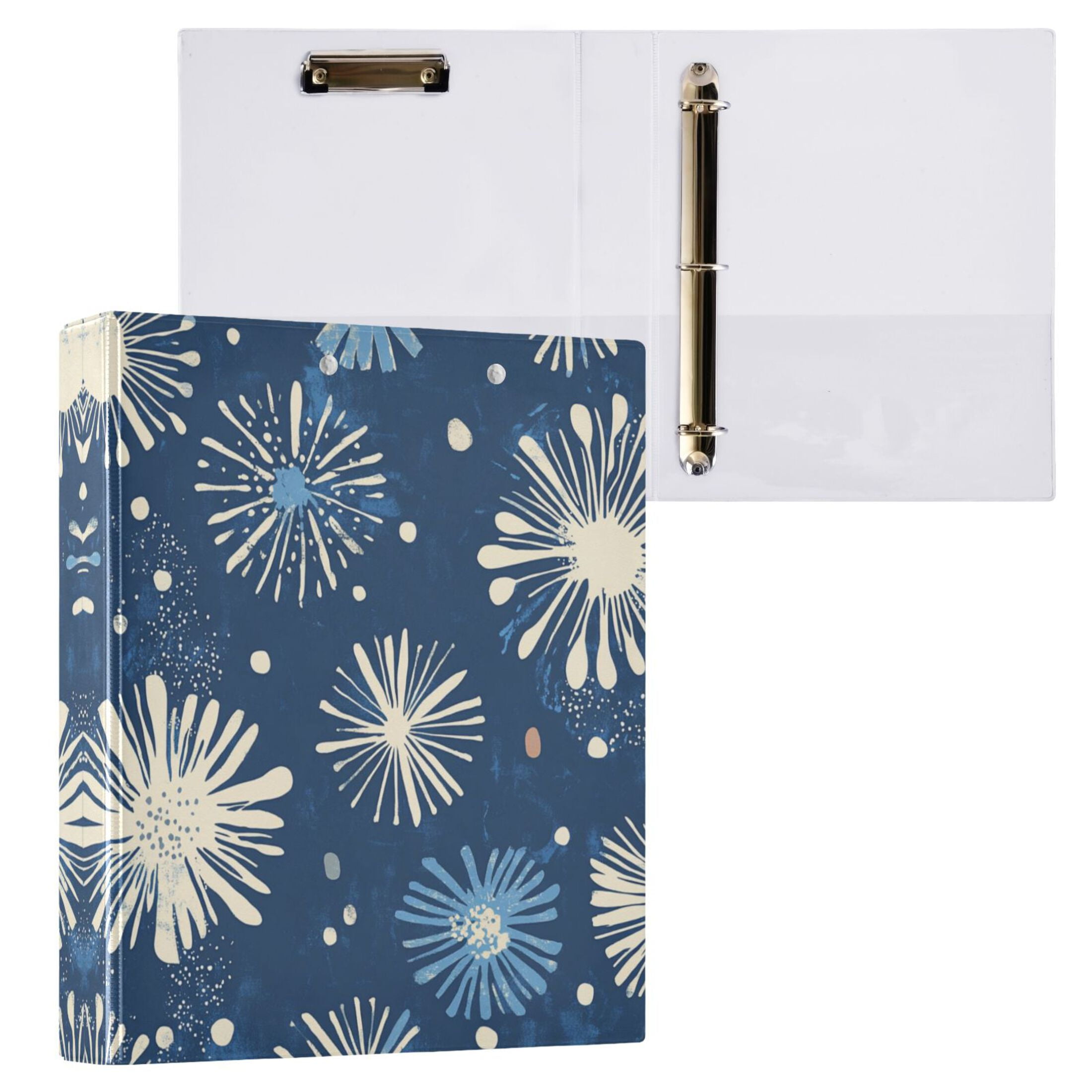 Stylized Fireworks 3 Ring Hardcover Binders 1.5in Round Rings for ...