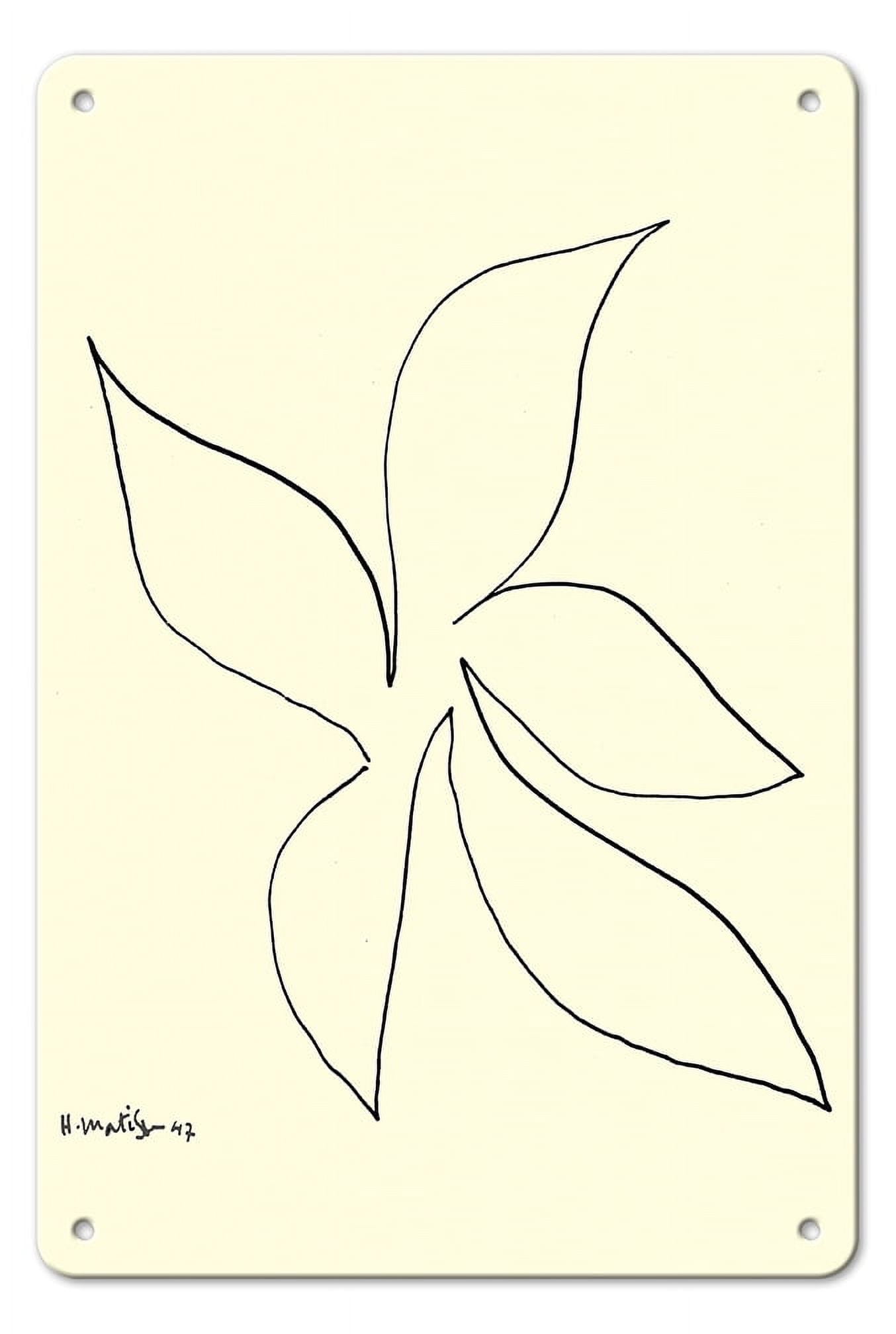 Stylized Hyacinth - Ink on Paper by Henri Matisse c.1947 - 8 x 12 inch ...