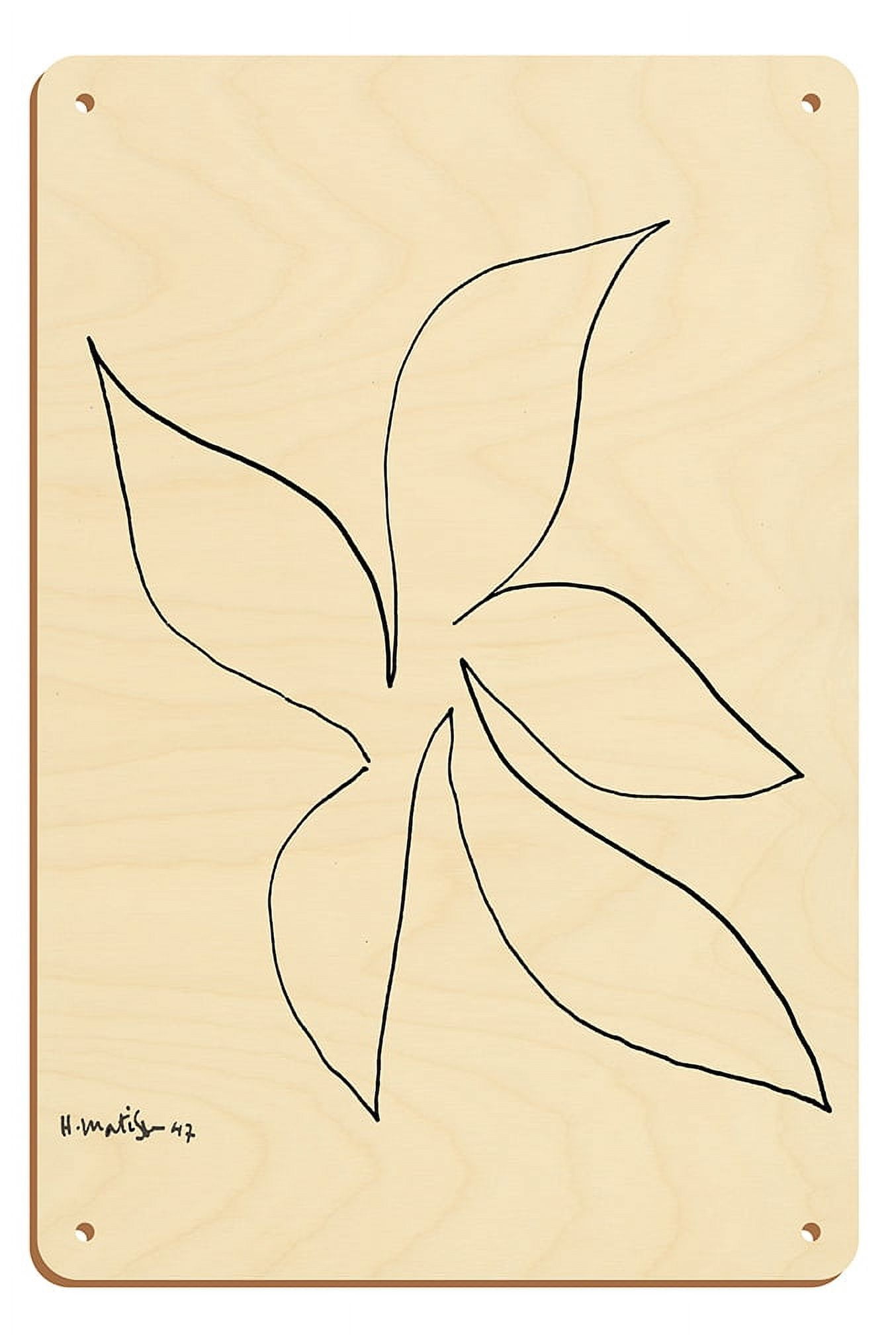 Stylized Hyacinth - Ink on Paper by Henri Matisse c.1947 - 8 x 12 inch ...