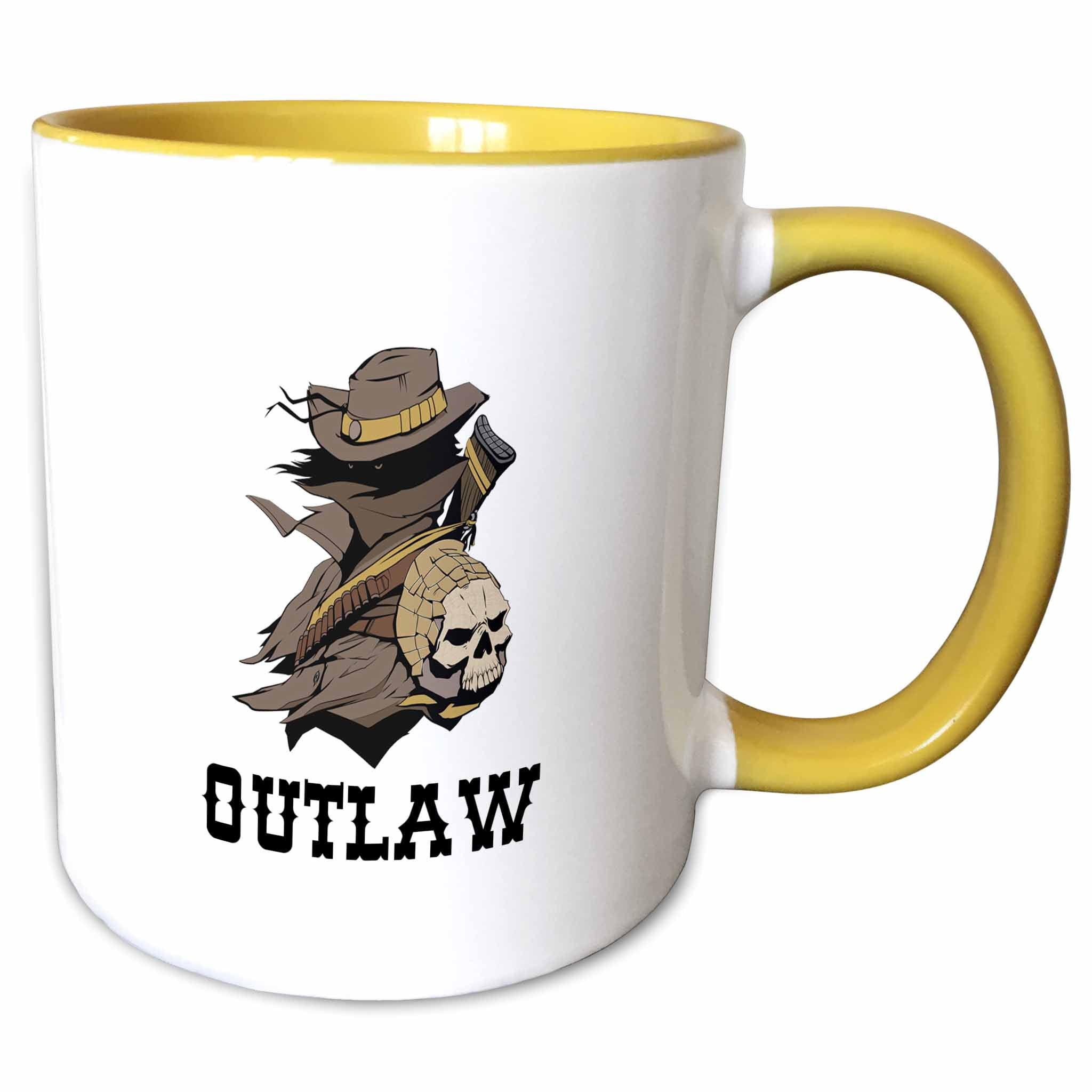 3drose, Stylized Image of a Wild West Cowboy. Black Western Text Outlaw ...