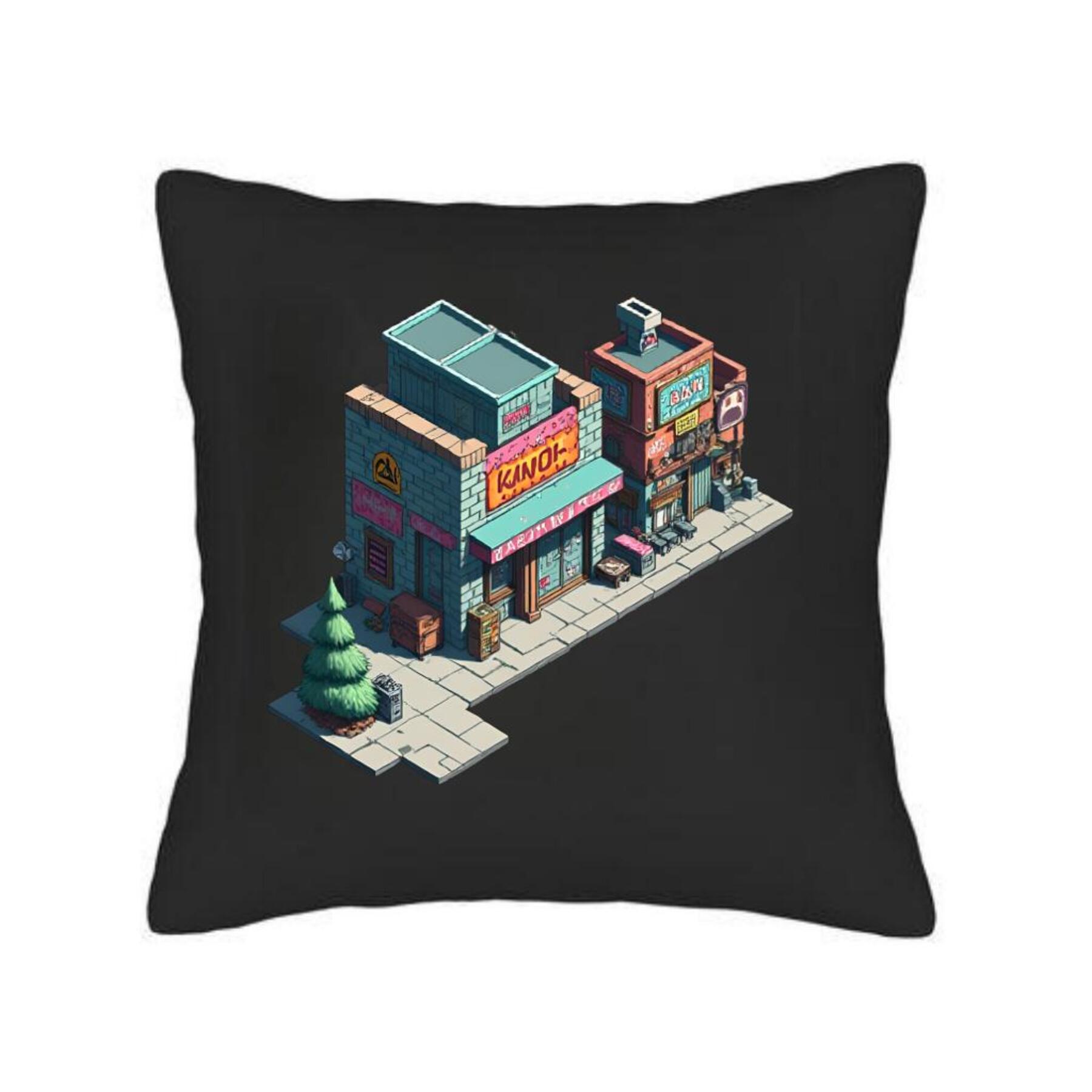 Stylized Pixel Art Throw Pillow Covers 18x18 Set of 2 - Vibrant ...