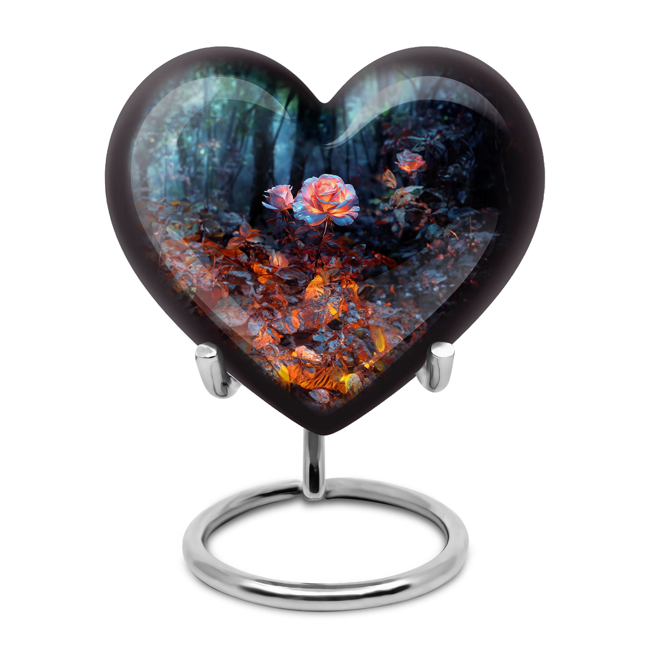 Stylized Rose Mini Urns For Ashes, Small Urns For Human Ashes Keepsake ...