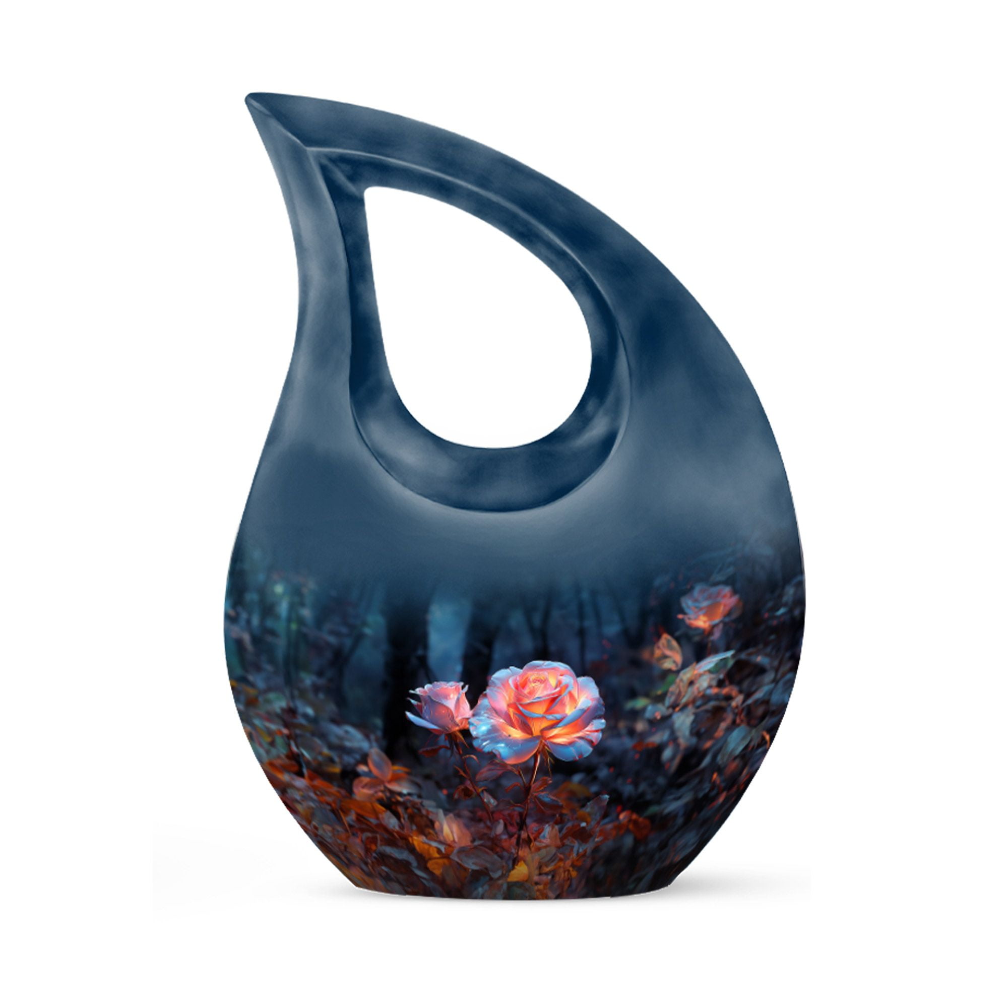 Stylized Rose with Transprante - Funeral Cremation Urns for Ashes ...