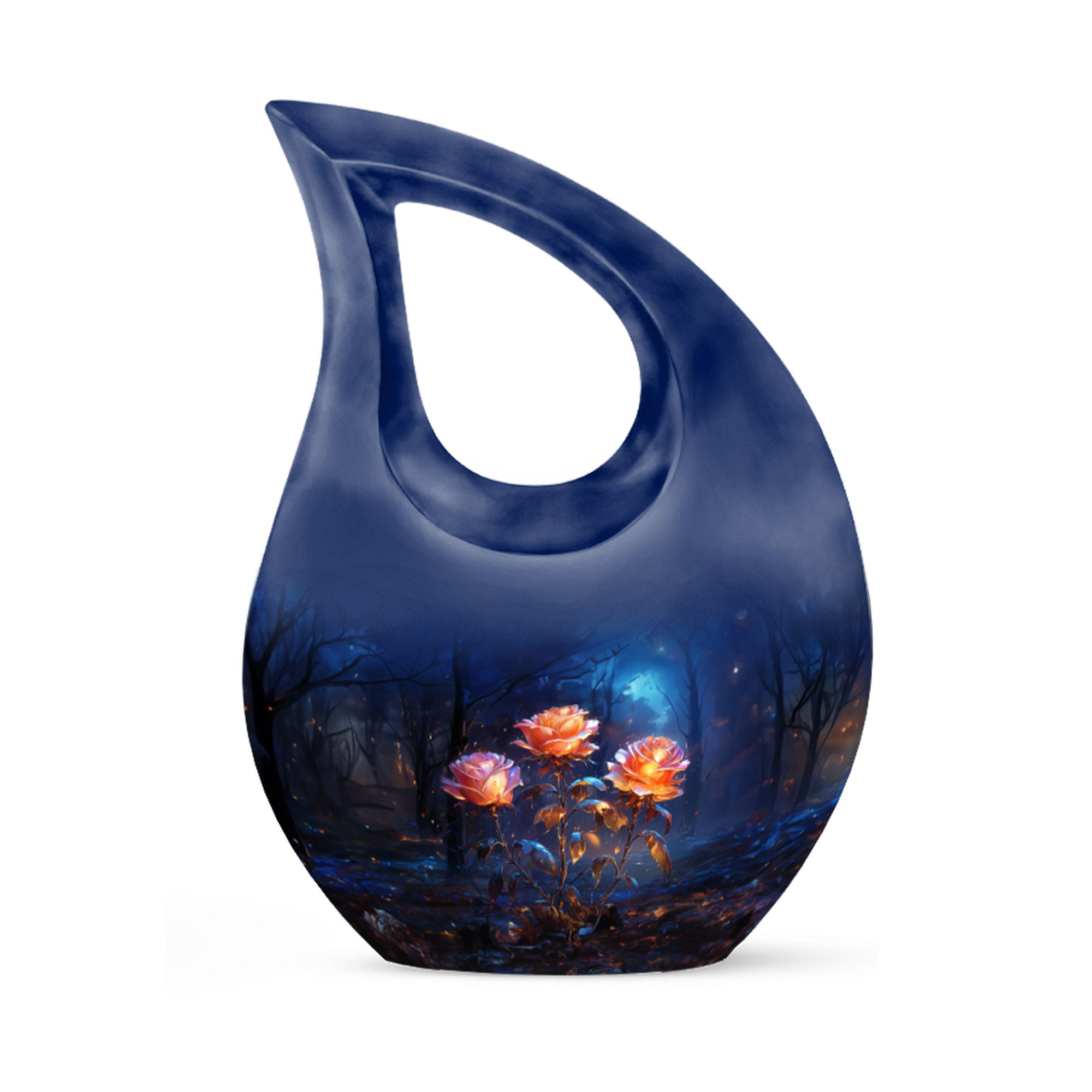 Stylized Rose Urn - Funeral Urn for Human Ahses - Burial Urns for Human ...