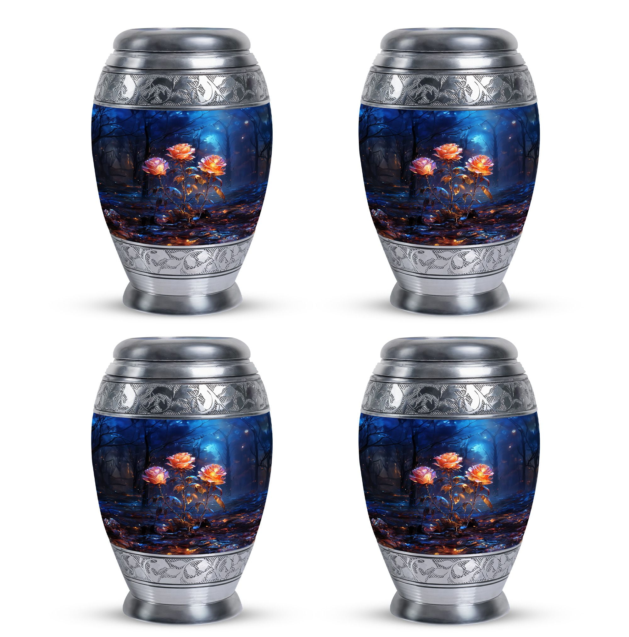 Stylized Rose Urn - Keepsake Urns For Ashes - Keepsake - 3 Inch - Pack ...