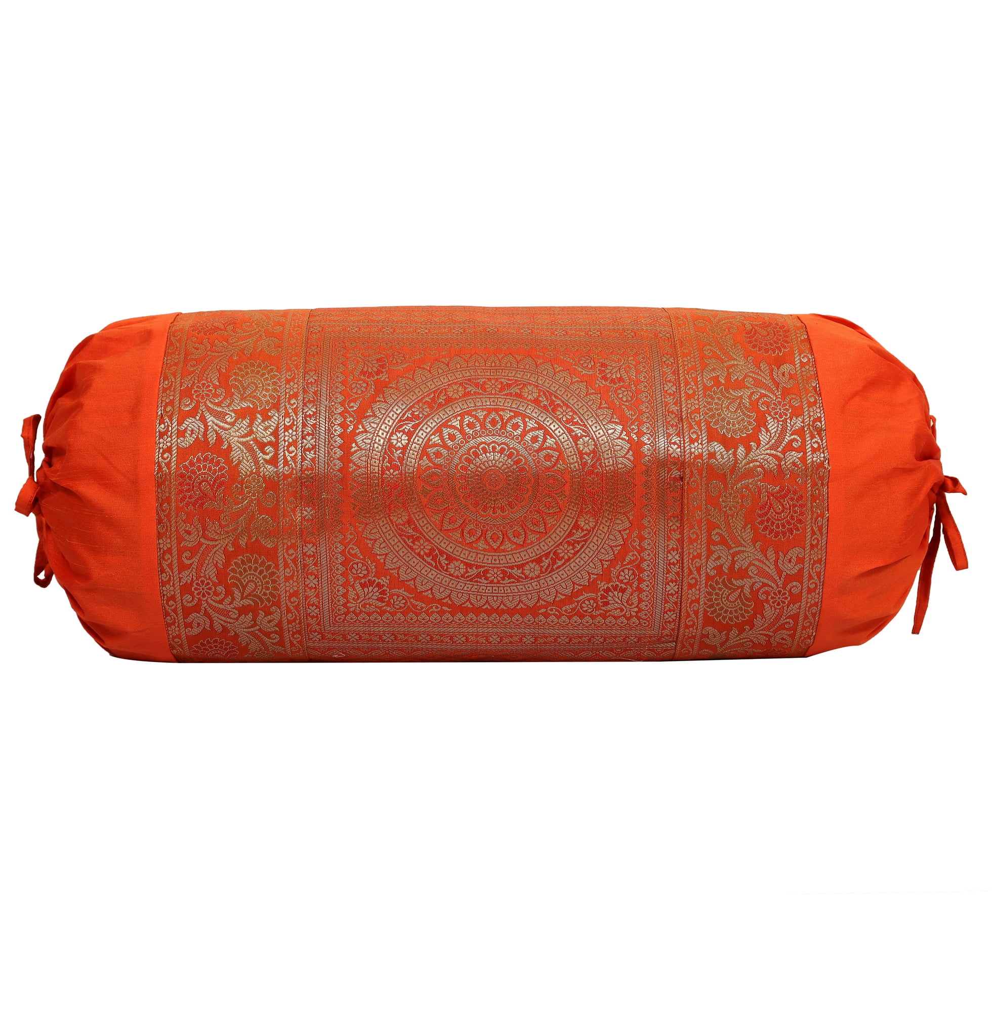 Stylo Culture Indian Polydupion Cylindrical Tubular Bolster Pillow ...