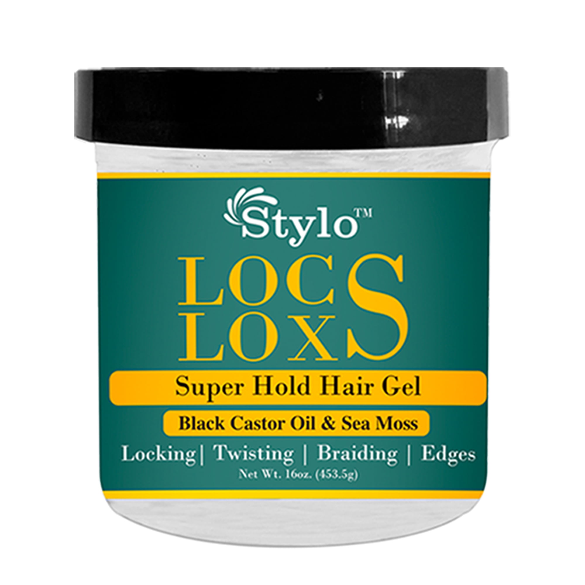 Stylo Locs Loxs Super Hold Hair Gel with Black Castor Oil and Seamoss ...