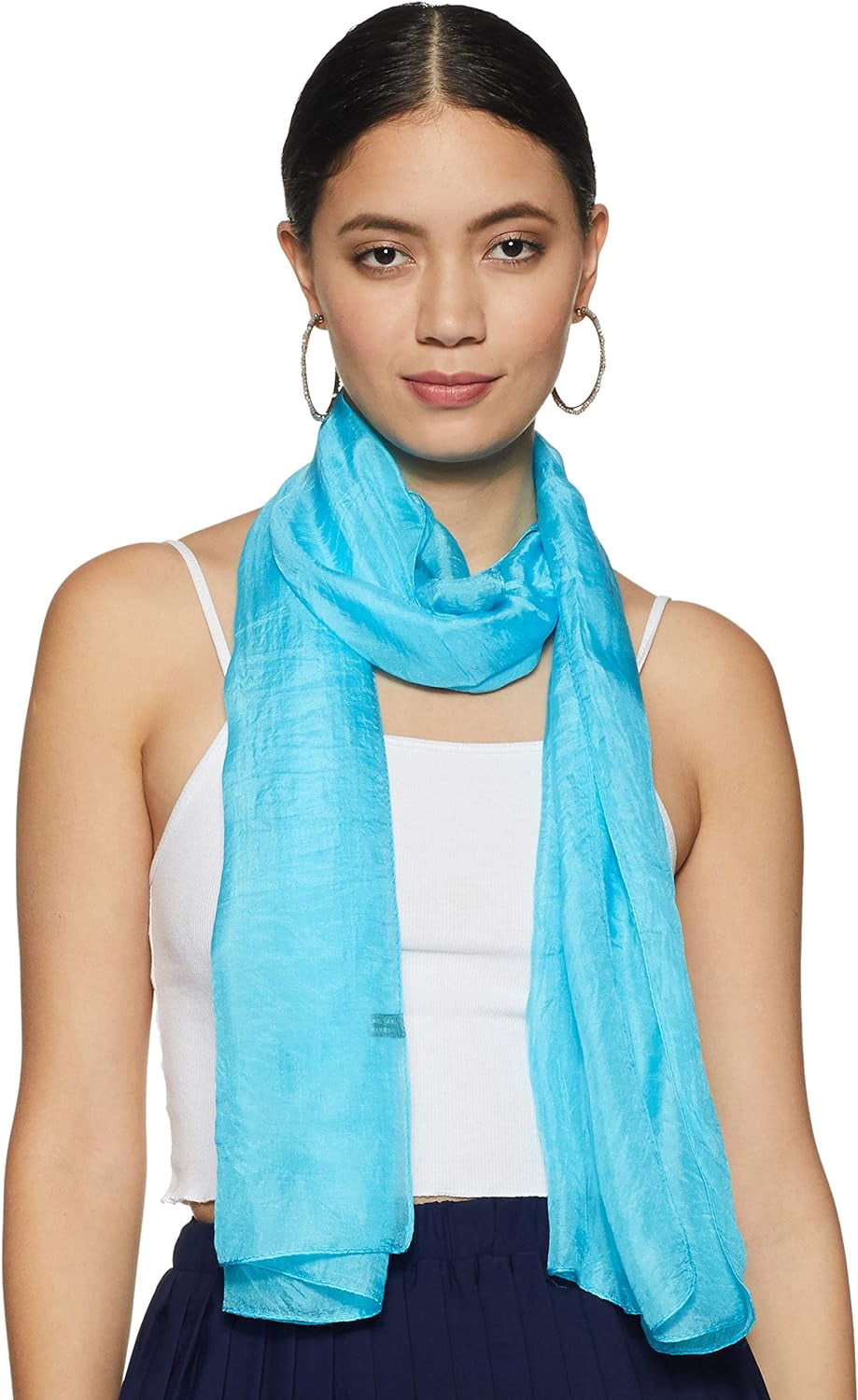 Stylore 100% Silk Scarf Lightweight Sunscreen Shawl Wrap Scarves ...