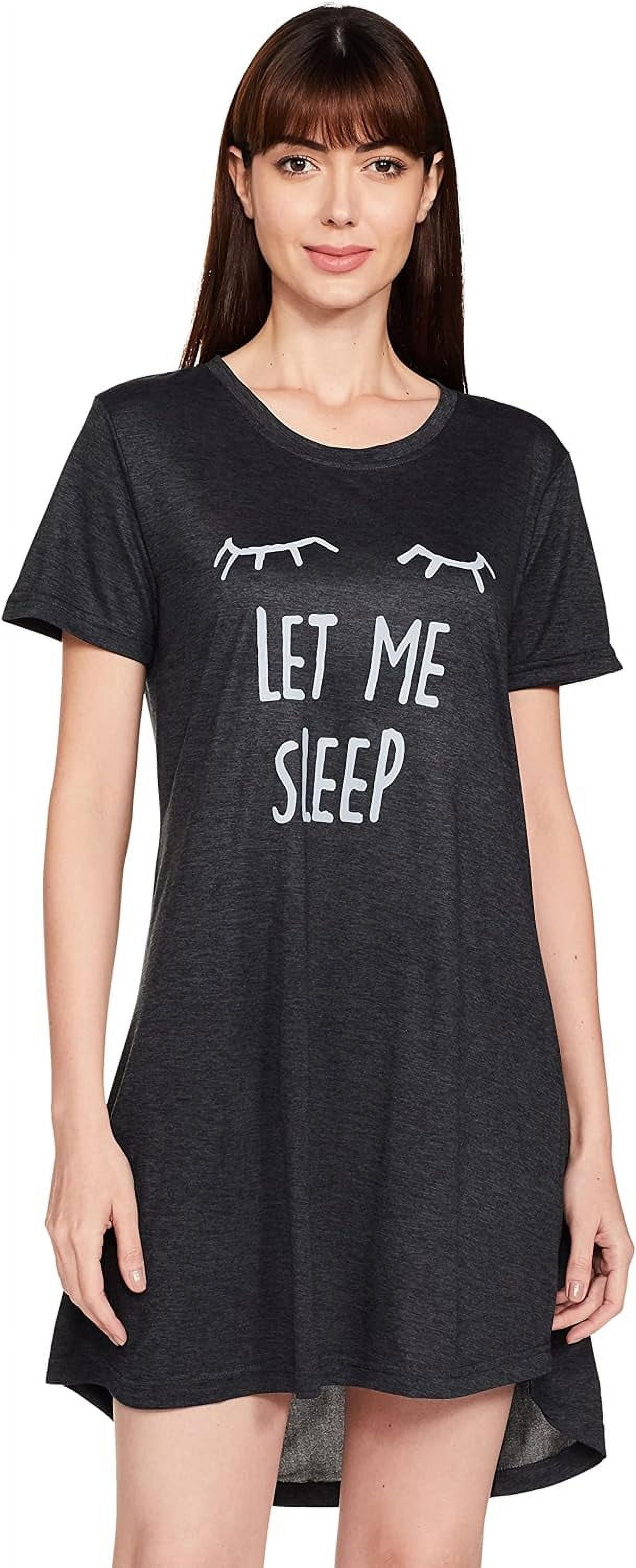 Stylore Nightgown for Women Night Shirt Short Sleeve Sleepwear LMS ...