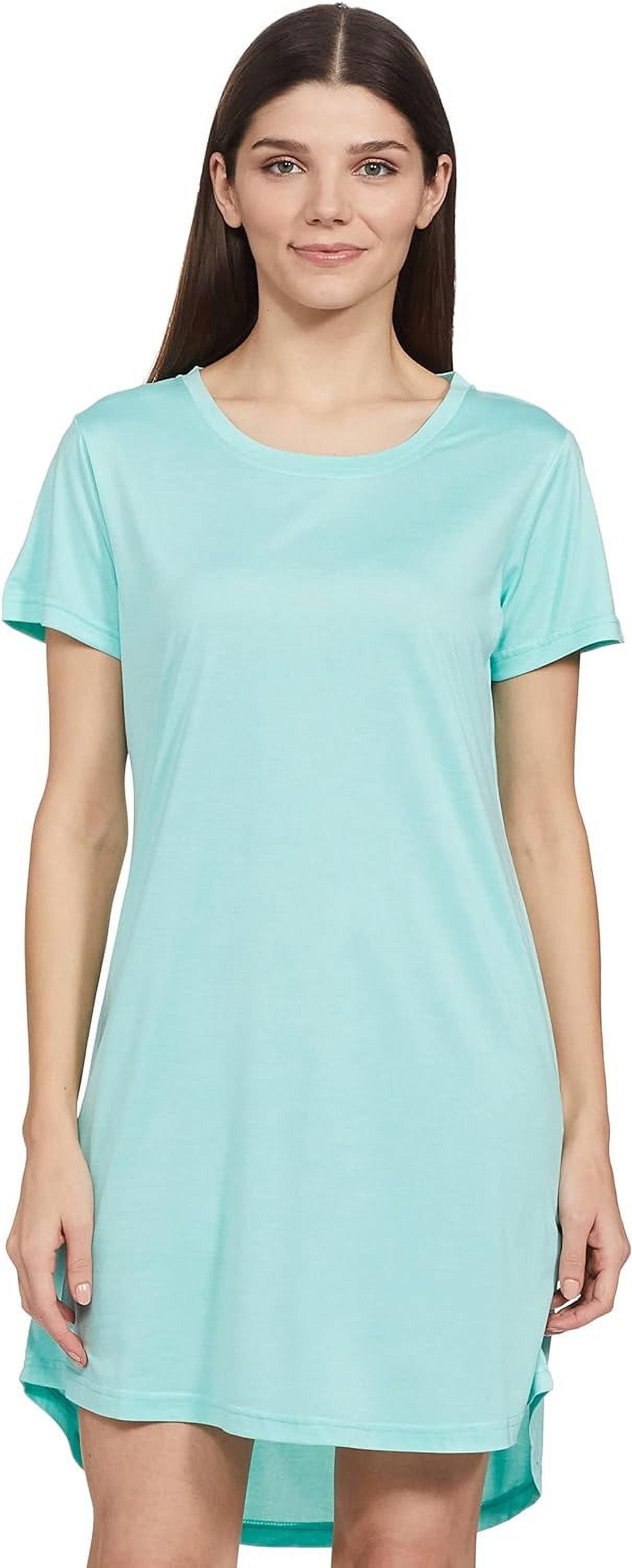Stylore Nightgown for Women Soft Night Shirt Comfy Sleepwear Melange ...