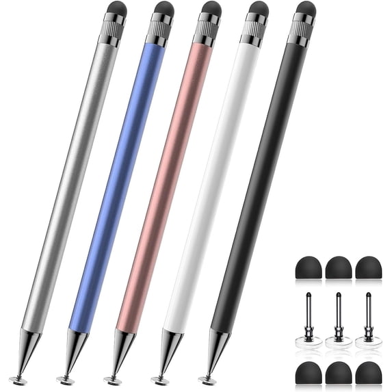 Stylus (5 Pcs), 2-in-1 Pen for Touch Screen, High Precision and ...
