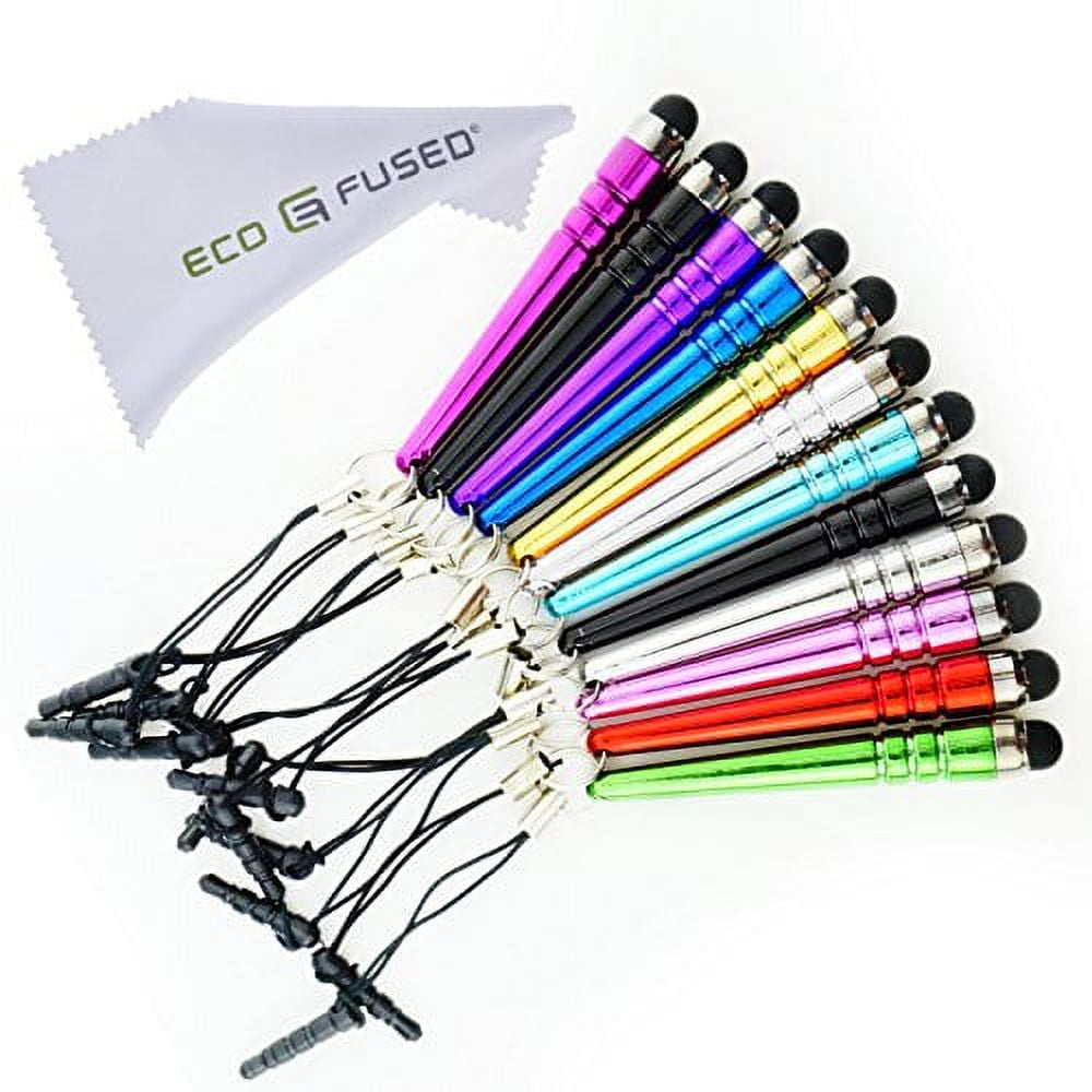 Stylus Pen Bundle 12 pack / Short Stylus Pens with 3.5mm Jack Connector ...