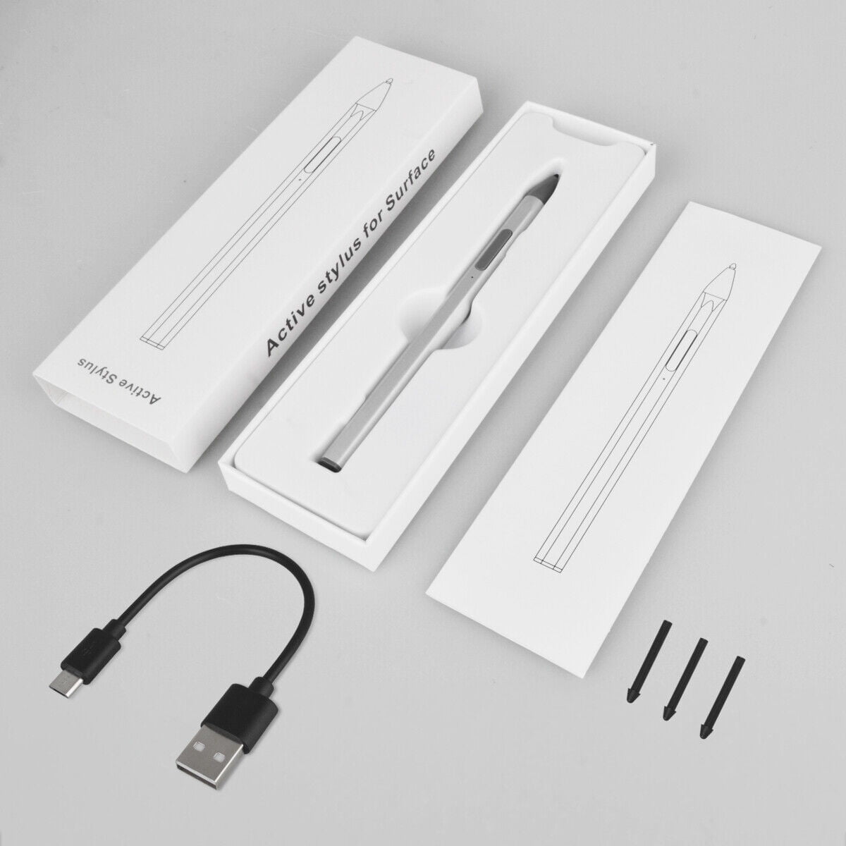 Stylus Pen For Microsoft Surface Pro 3 4 5 6 7 Go Book Laptop Stu-dio 1 ...