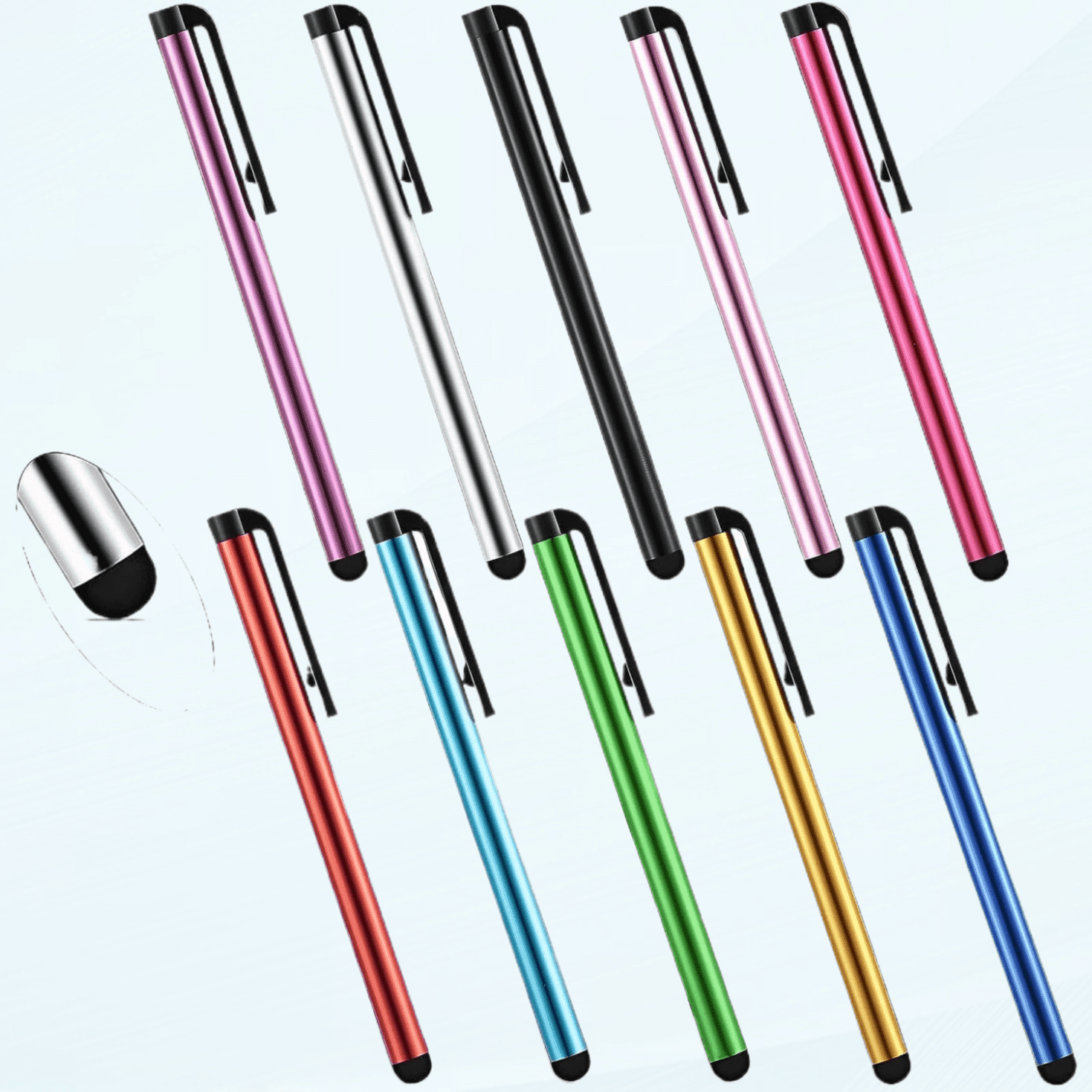 PULMCheerger, Stylus Pen, 7.0 Rubber Tip, for Touch Screens, 10 Pack ...