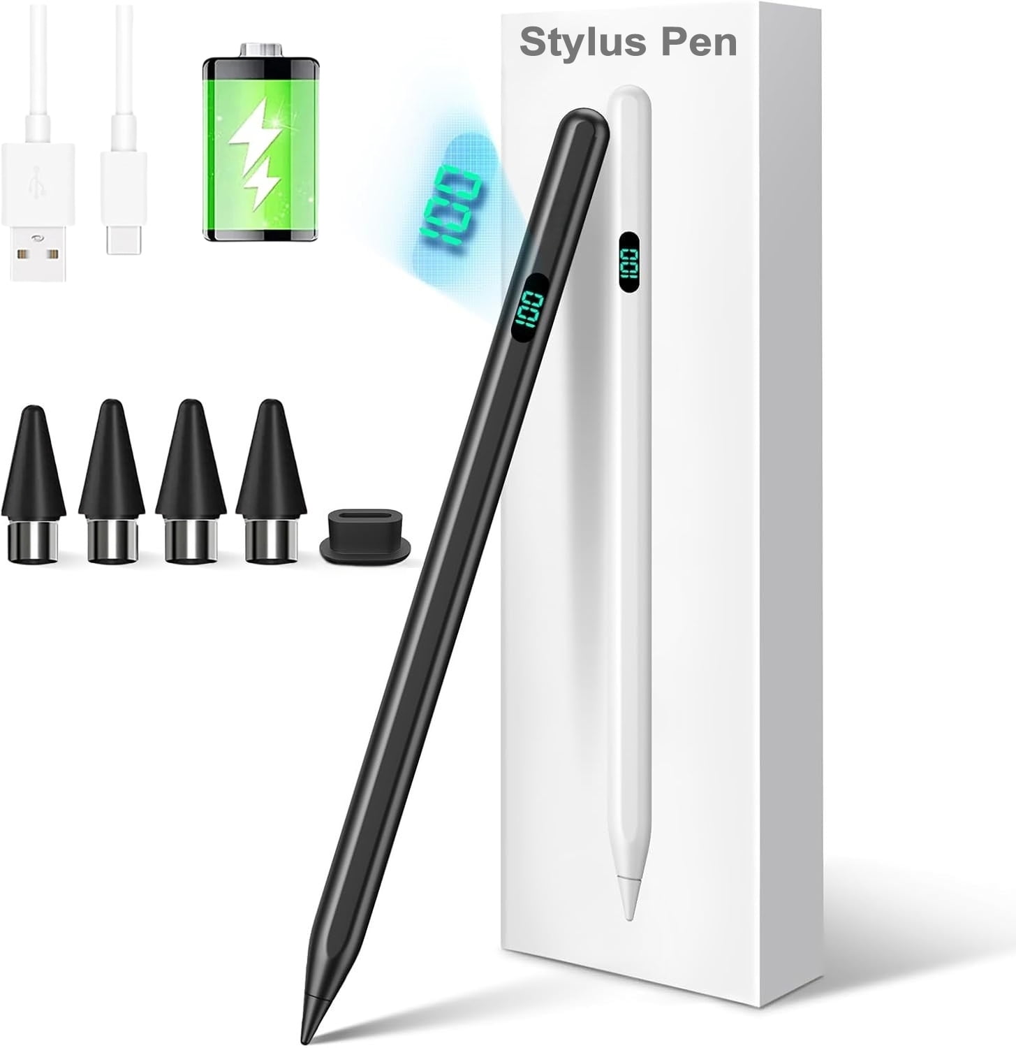 Qzgyoool Stylus Pen for iPad, Android Tablets, iPhone, Capacitive ...