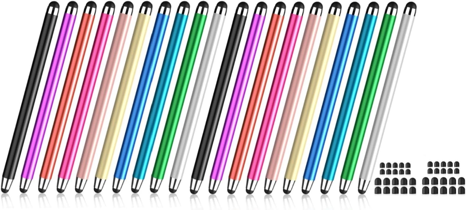 Stylus Pen for Touchscreen 20 Pack, 2 in 1 Universal Stylus High ...