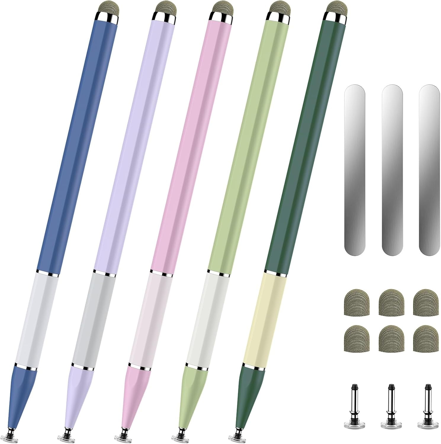 Stylus Pen for Touchscreen,5 PCS 2-in-1 Magnetic Stylus Pen High ...
