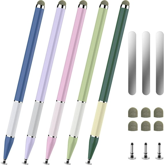 Stylus Pen for Touchscreen,5 PCS 2-in-1 Magnetic Stylus Pen High ...