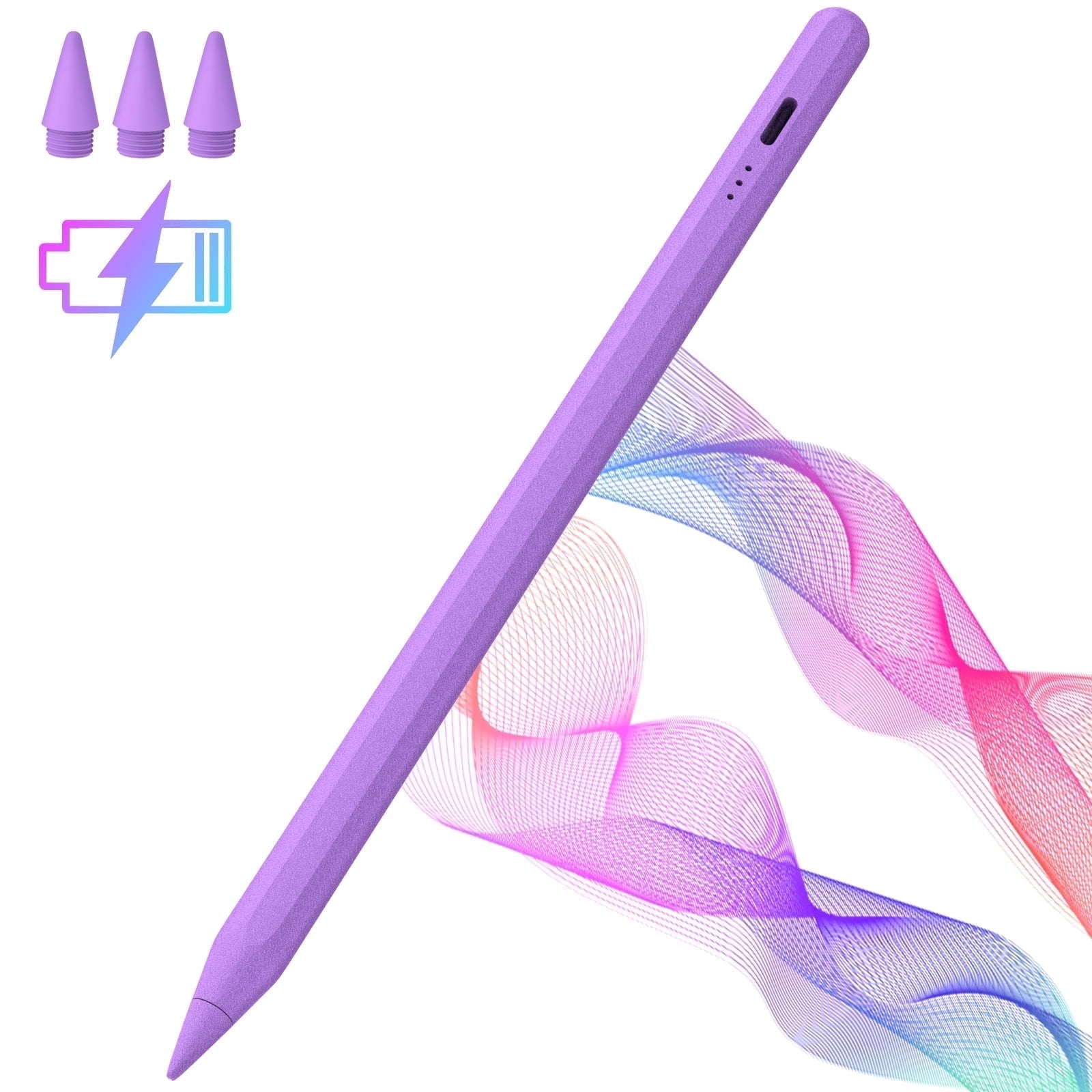 Stylus Pen for iPad, 13 mins Fast Charging Stylus with Palm Rejection ...