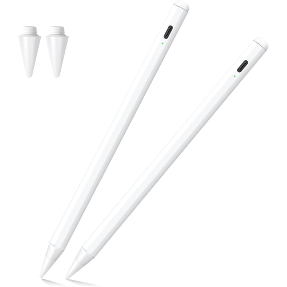 Stylus Pen for iPad A16 11th/10th 2025-2018 2Pack Pencil Pro with Palm ...
