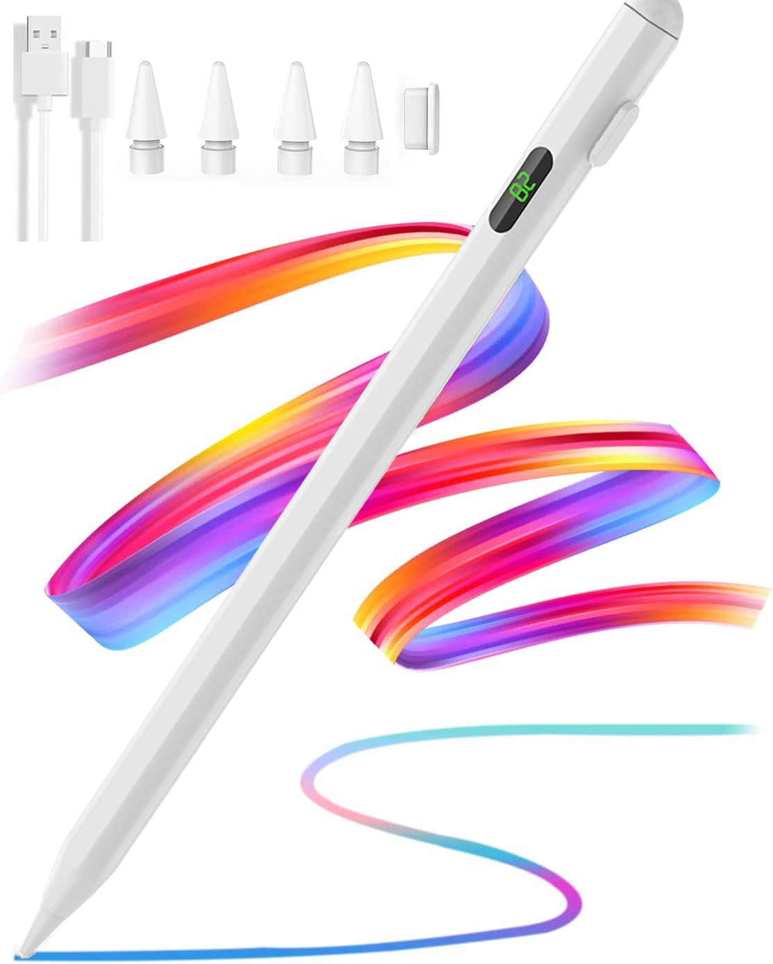 Qzgyool 2nd Gen Stylus Pen for iPad, Fast Charge, Compatible with iPad ...