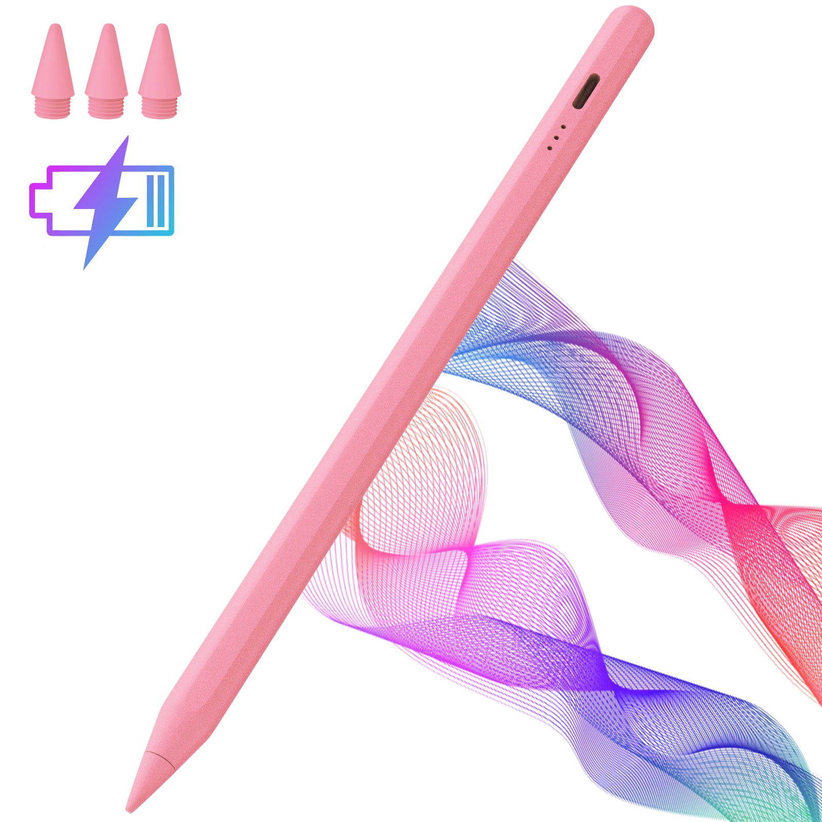 Stylus Pen for iPad W/Palm Rejection Tilt Sensitivity,13 Mins Fully ...