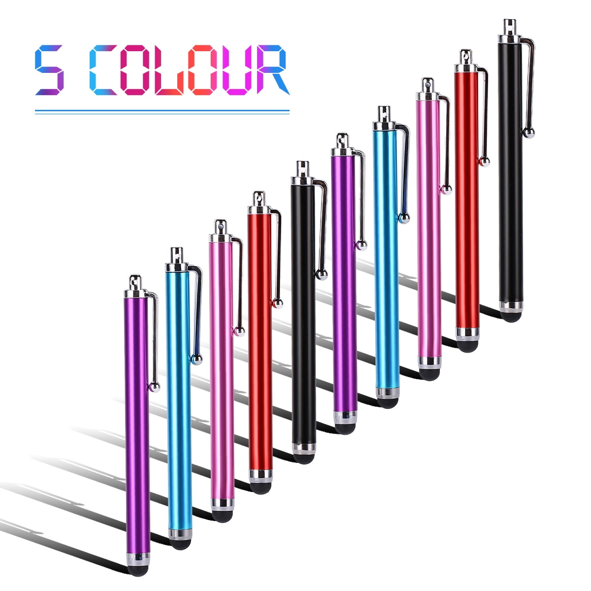 Stylus Pens Set Assorted 5 Colors Touch Screen Pen, 10-Pack - Walmart.com