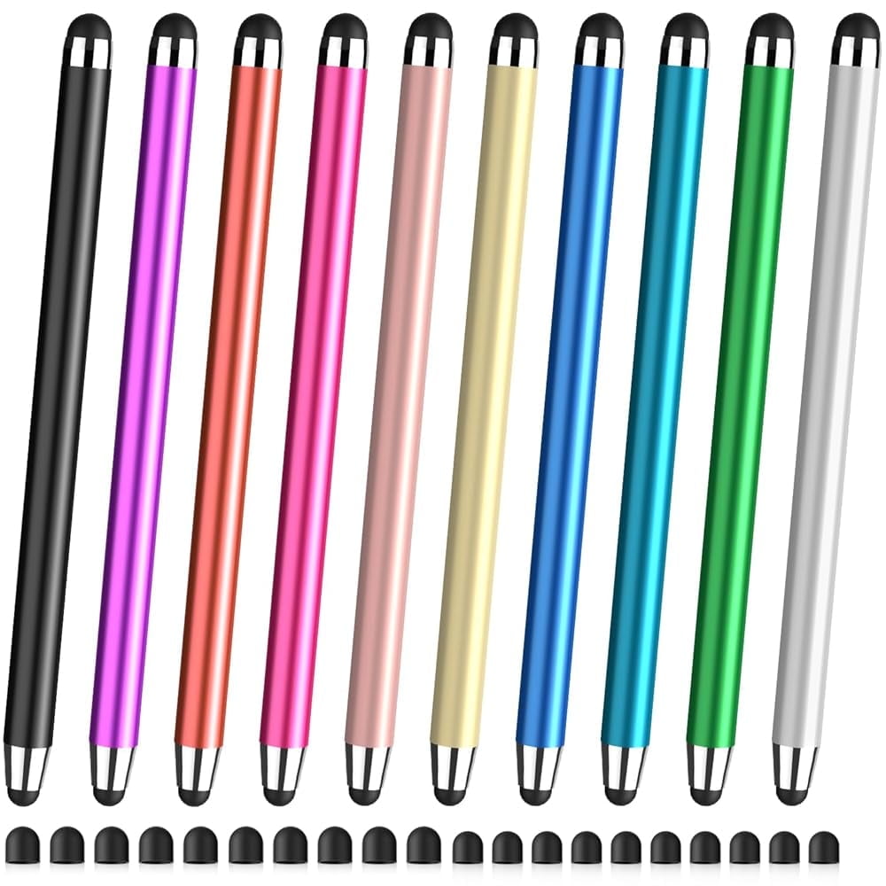 Stylus Pens for Touch Screens, 10-Pack 2-in-1 Universal Touchscreen ...