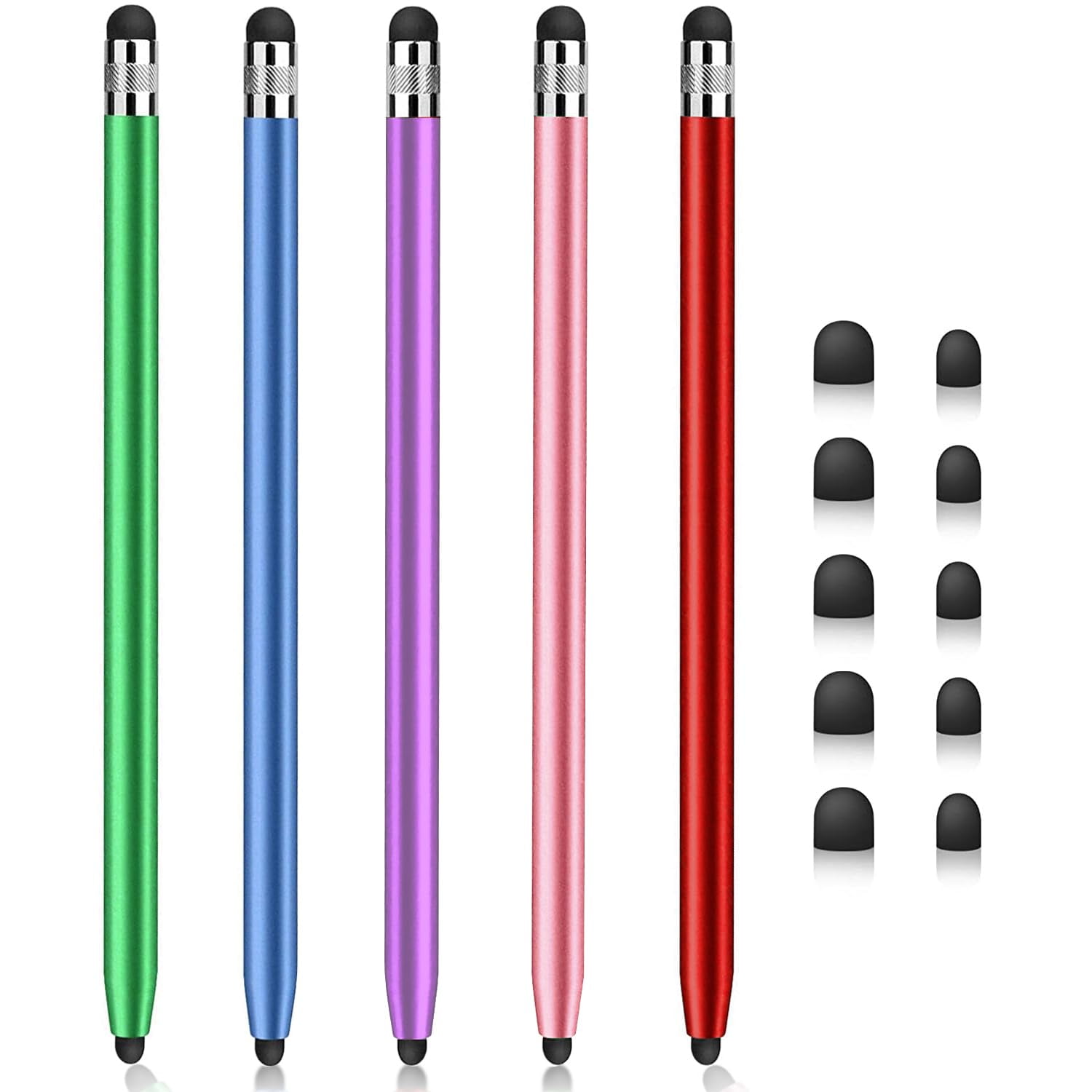 Stylus Pens for Touch Screens, 5 Pack Stylus Pen for iPad iPhone Android Chromebook Tablets and ...