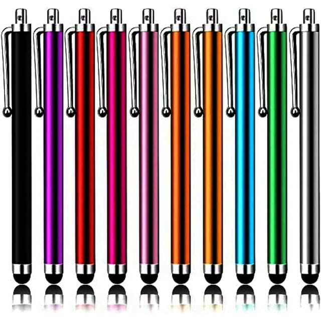 Stylus Pens for Touch Screens, Stylus Pen 10 Pack of Pink Purple Black ...