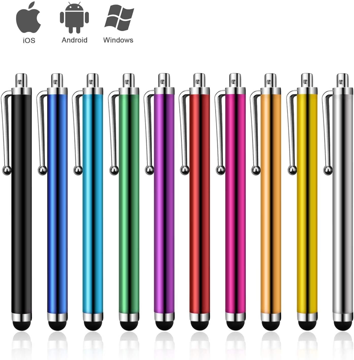 Stylus Set of 10 Pack, Universal Capacitive Touch Screen Stylus ...