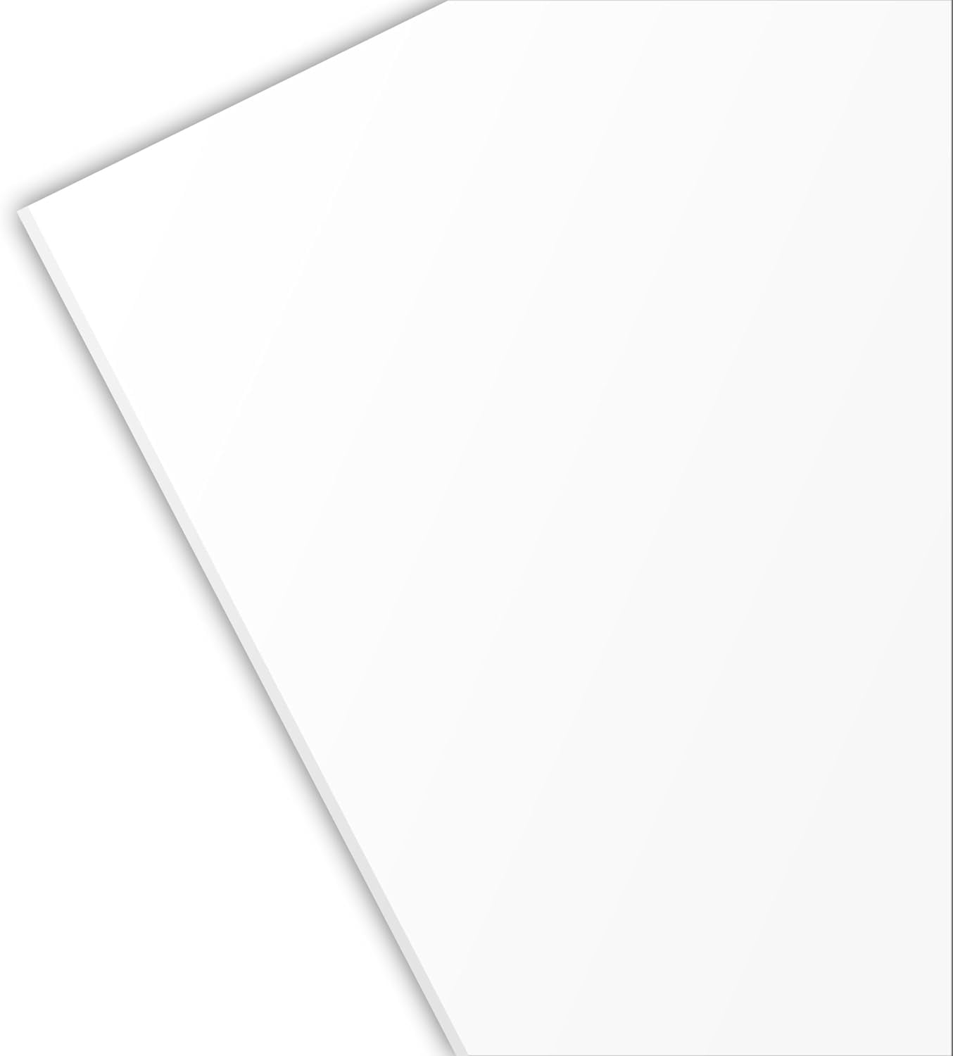 Styrene Sheet - .060 Thick, White, 12" x 12" Shear Cut, 8PACK - Walmart.com
