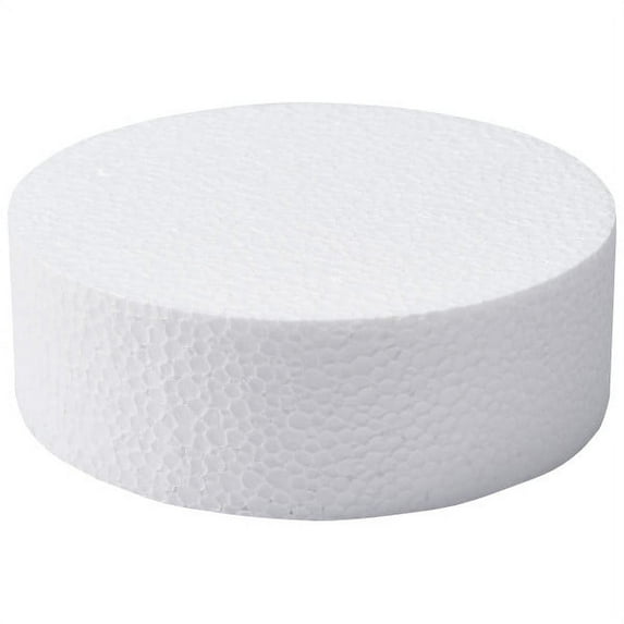 Styrofoam Cake Form - Round 6" x 2" (1 pc) - Walmart.com