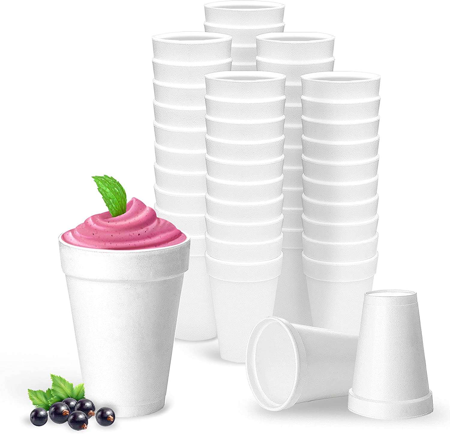 Great Value Disposable Foam Cups, 16 oz, 60 Count - Walmart.com