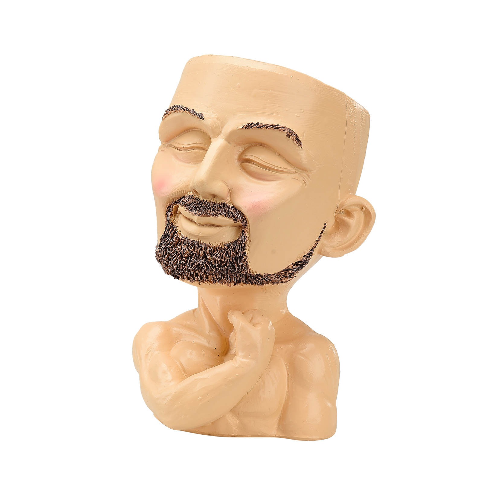 Styrofoam packaging human face funny men light brown) doll resin face ...