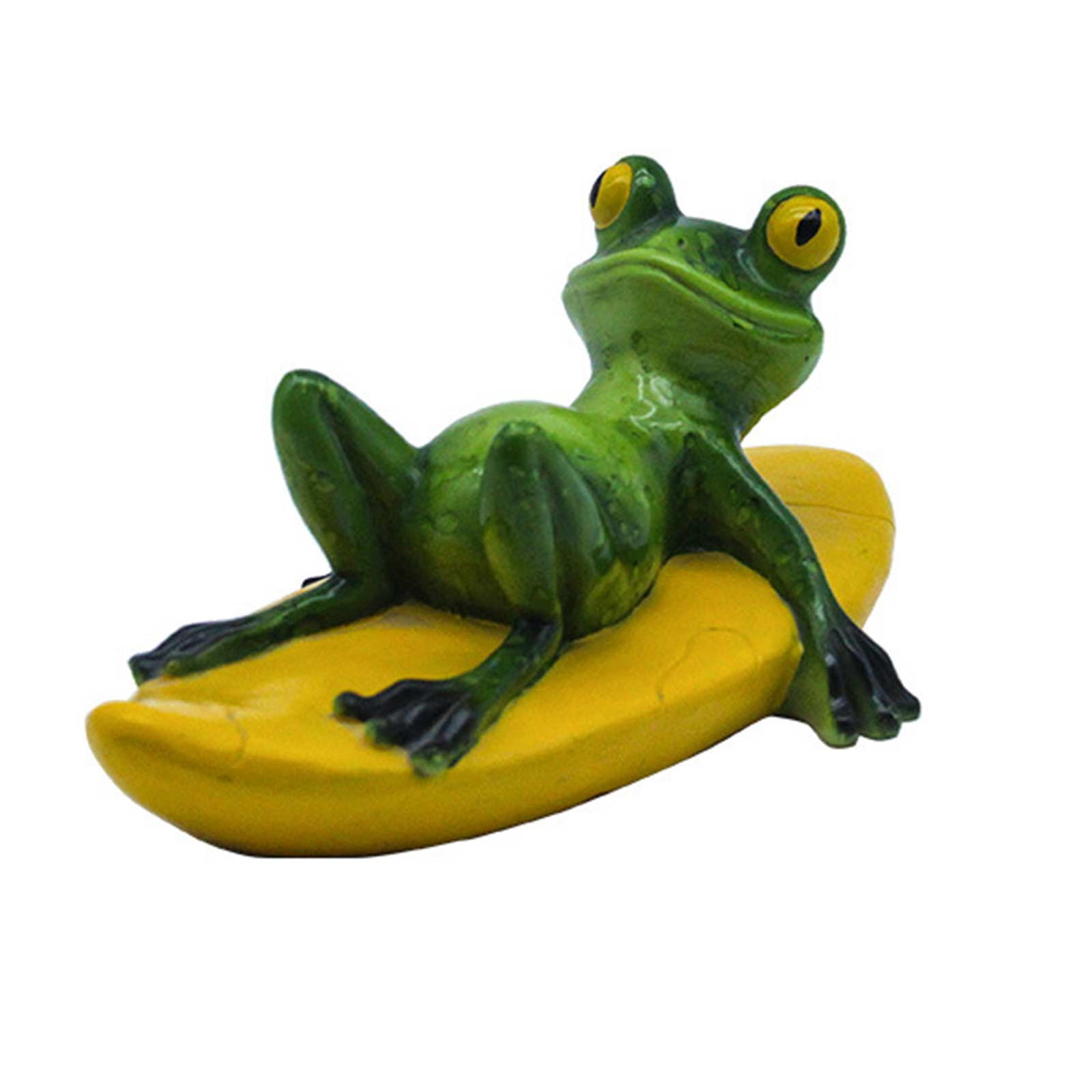 Styrofoam packaging (raft frog sitting) garden courtyard water ...