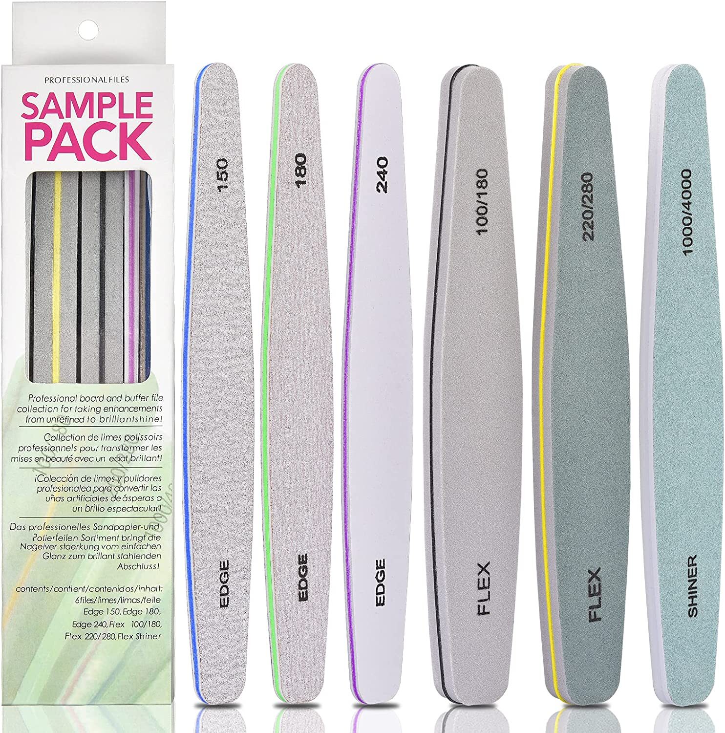 18pc Home Essentials Nail Files Buffers Emery Boards Beauty Tools Set ...