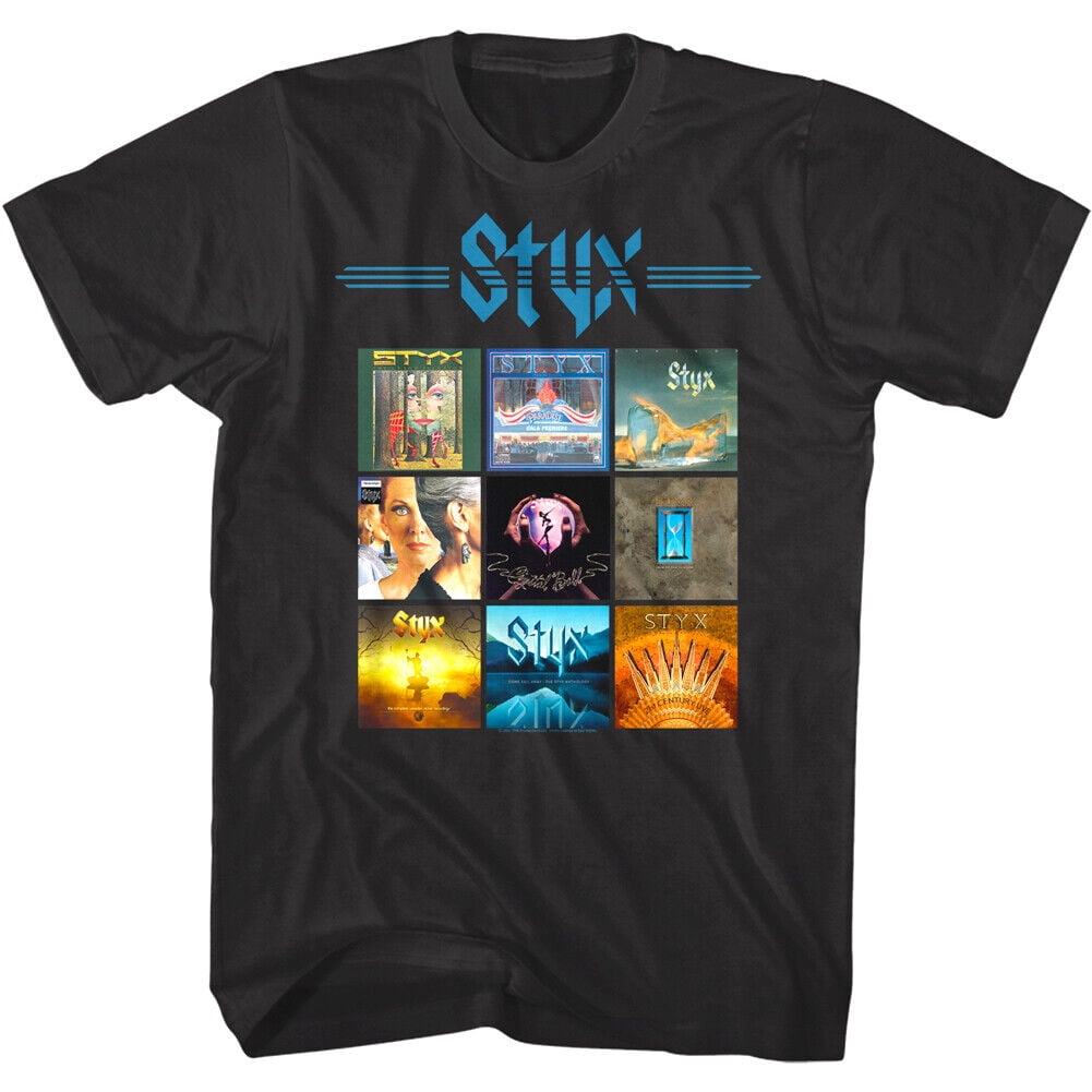 Styx Album Covers Art Men's T Shirt Collection Rock Band Tour Merch ...