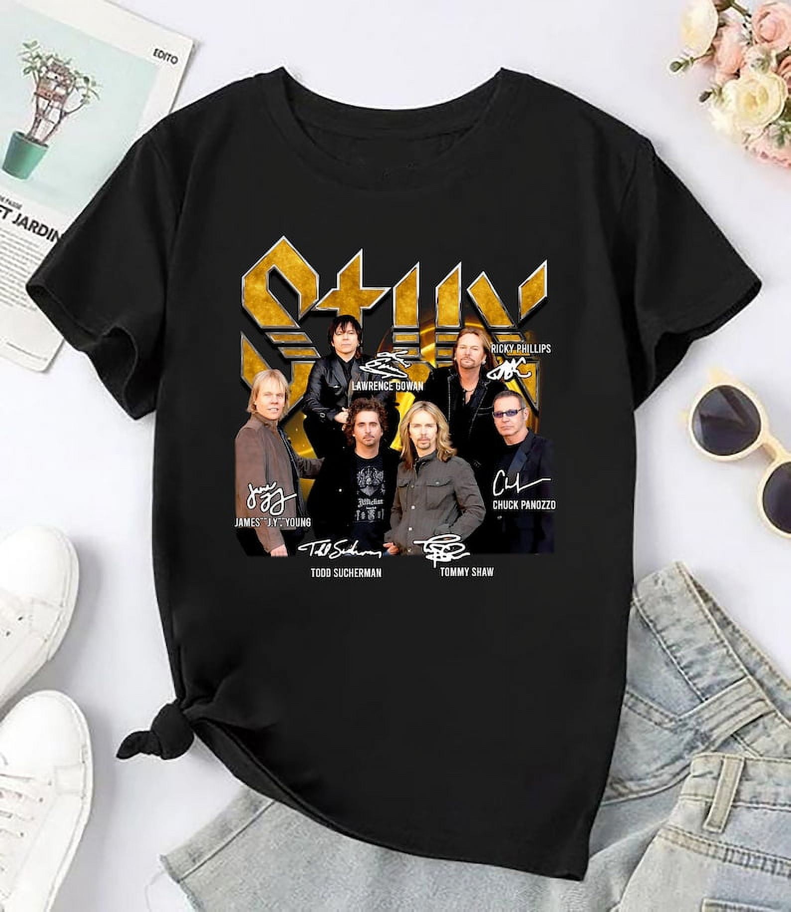 Styx Band Bootleg Shirt, Styx 2024 Tour Shirt, Styx Band Signatures ...