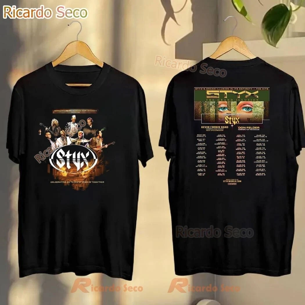 Styx Band Concert 2025 The Brotherhood of Rock Tour T-Shirt - Walmart.com