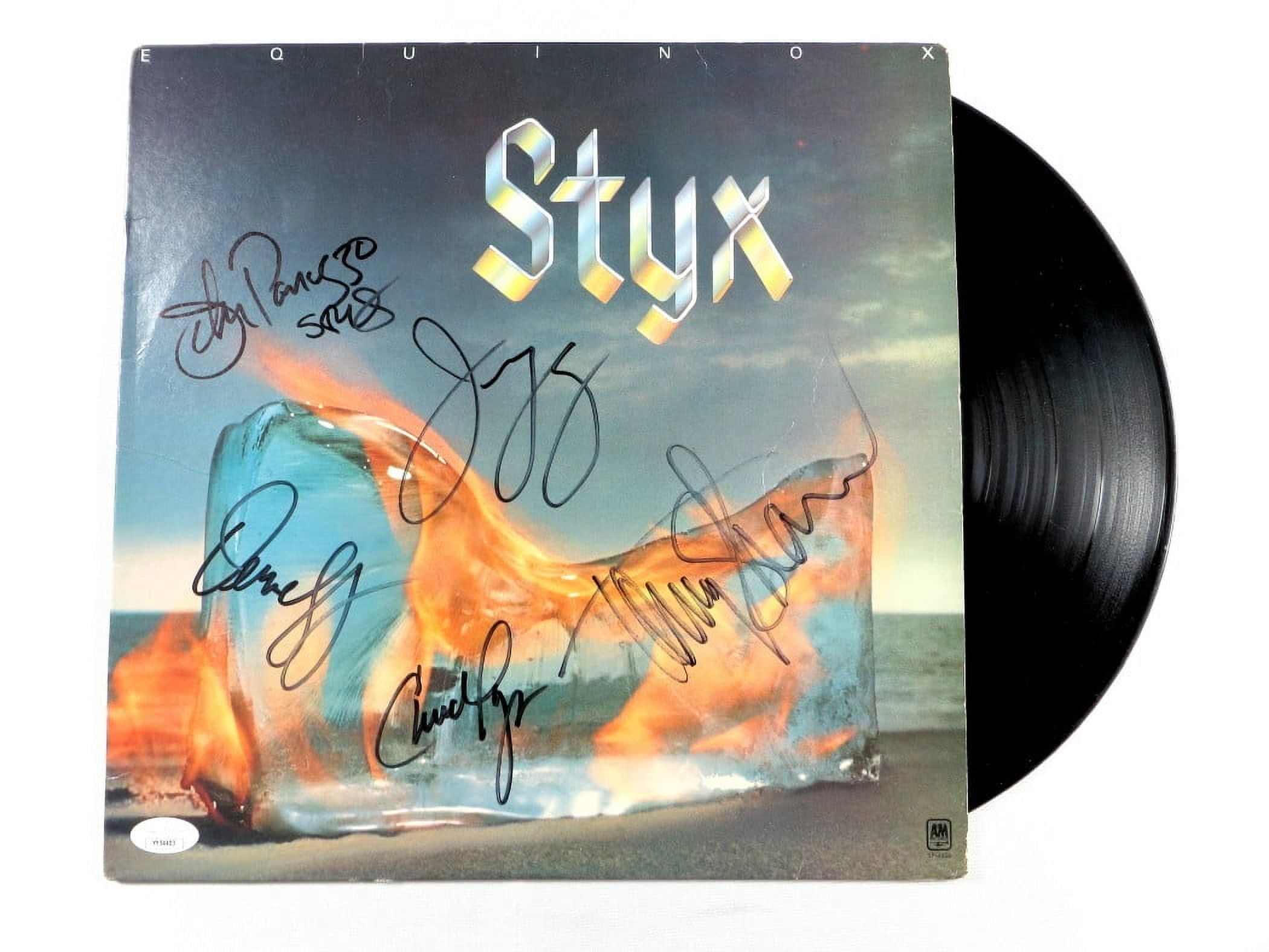 Styx Band Signed Autographed Album Cover Shaw DeYoung John Panozzo JSA ...
