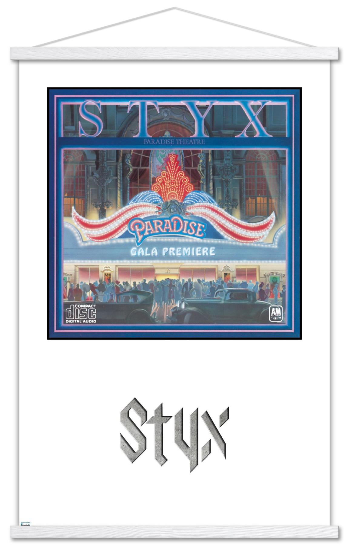 Styx - Paradise Theatre Album Series Wall Poster with Magnetic Frame ...