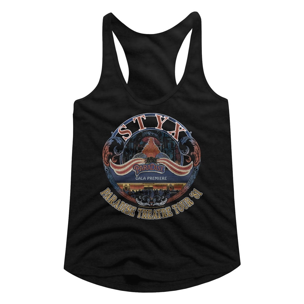 Styx Tour '81 Black Women's Racerback Tank Top T-Shirt - Walmart.com