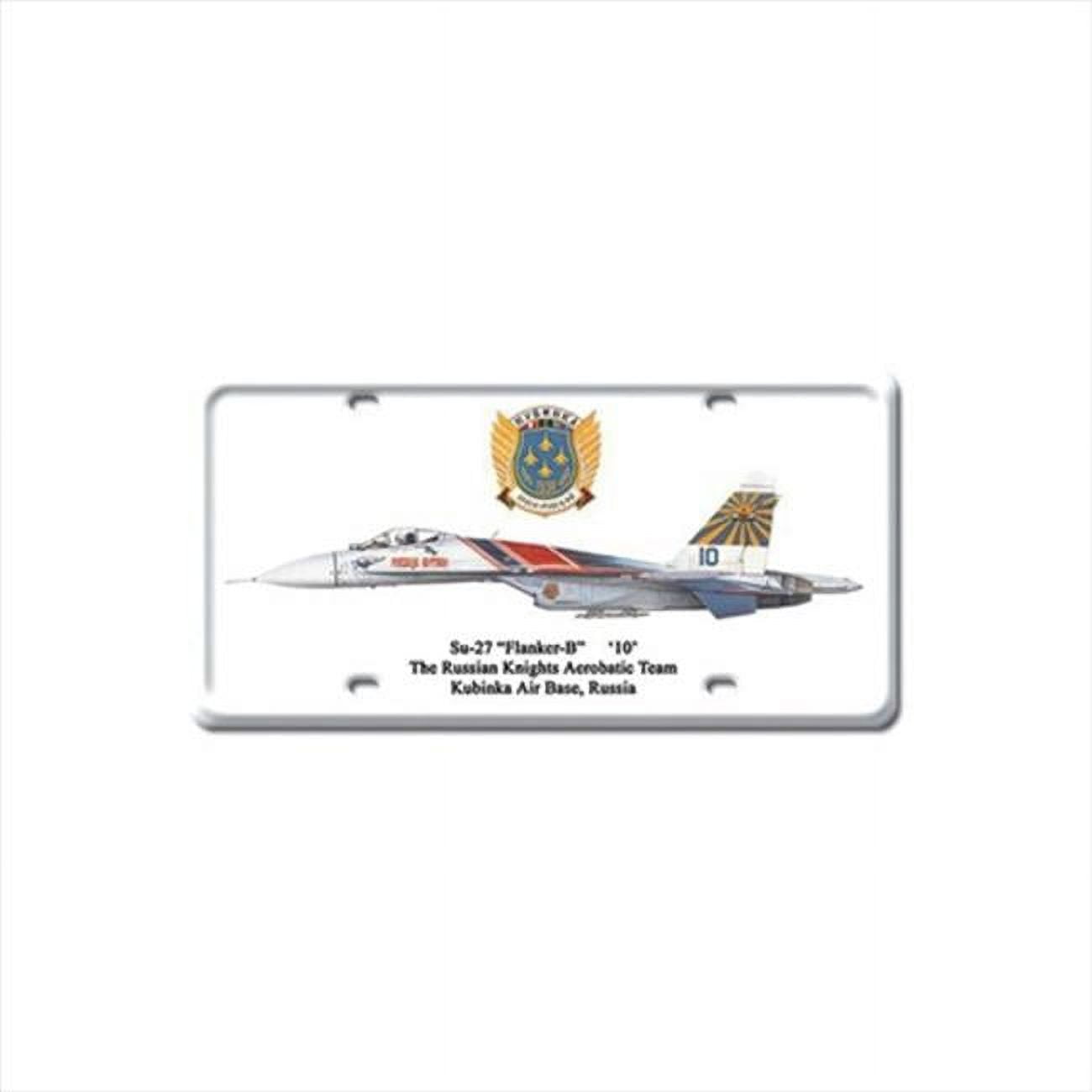 Su-27 Flanker-B Aviation License Plate - Walmart.com
