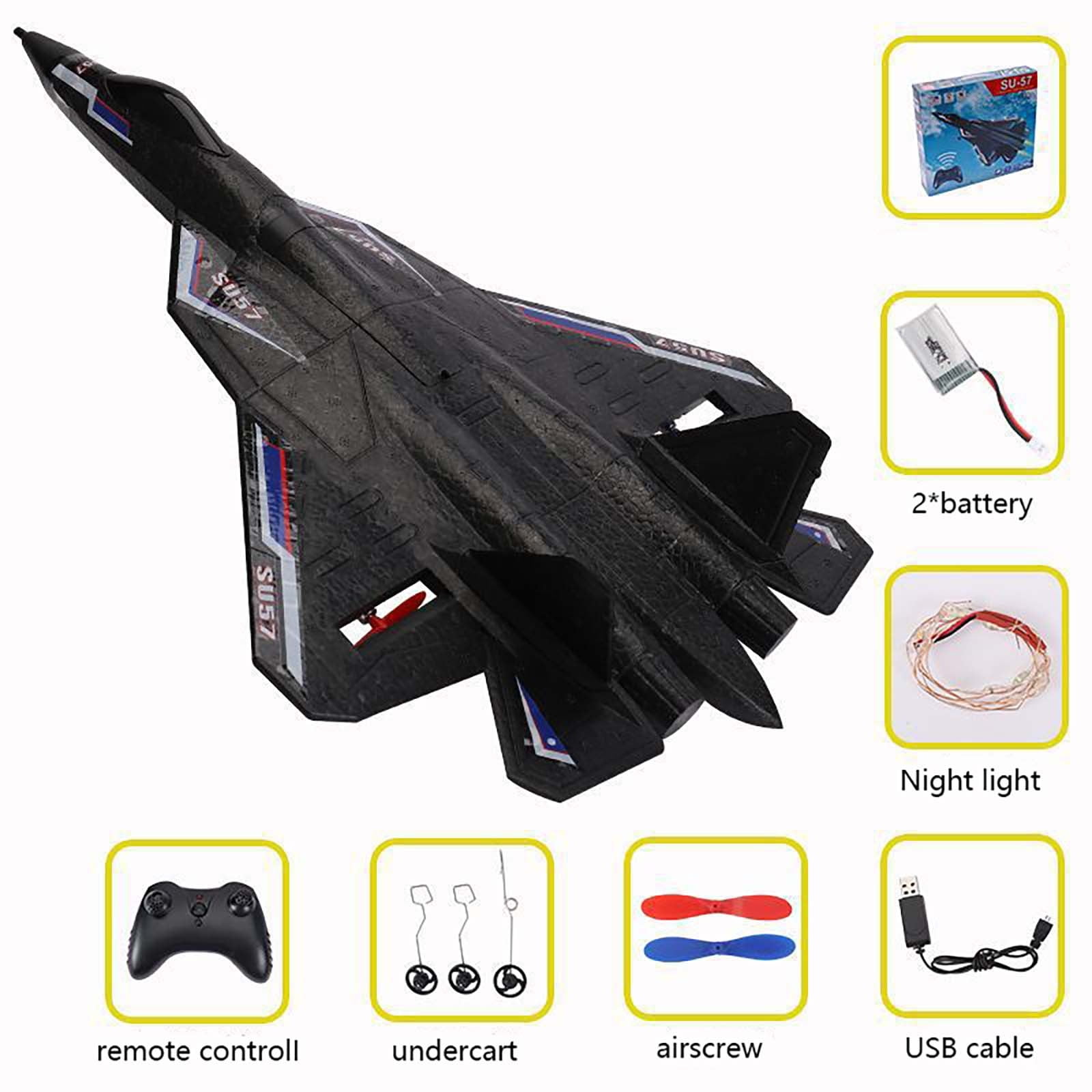 A Su 57 Remote Controlled Aircraft With Double Battery Waterproof ...