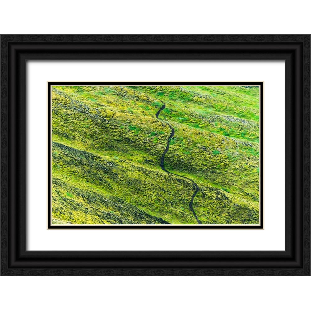 Su, Keren 14x11 Black Ornate Wood Framed with Double Matting Museum Art ...