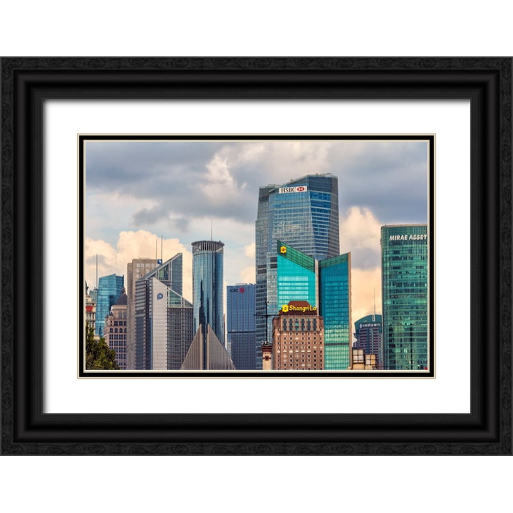 Su, Keren 32x23 Black Ornate Wood Framed with Double Matting Museum Art ...